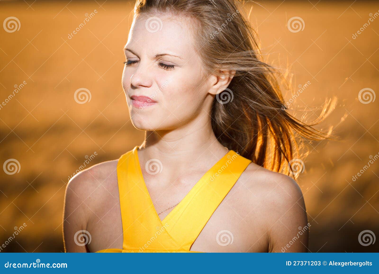 Portrait of a Fresh and Beautiful Young Model Stock Image - Image of ...