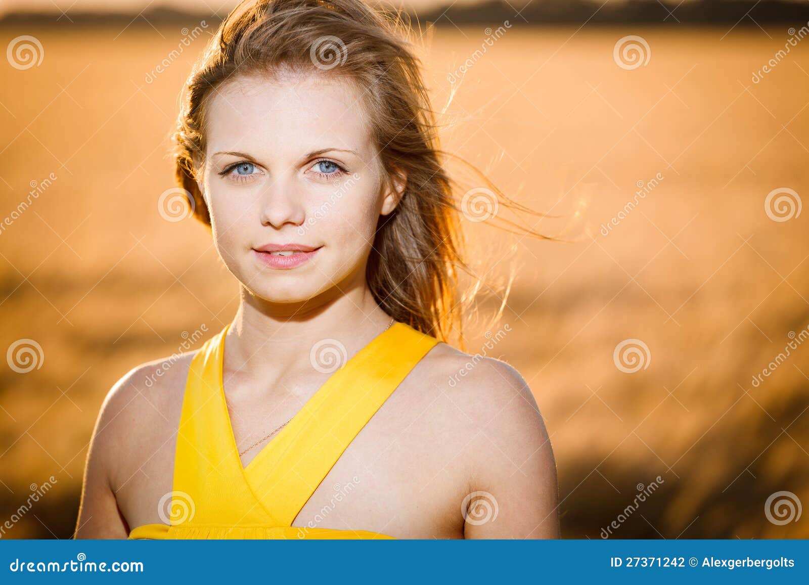 Portrait of a Fresh and Beautiful Young Model Stock Photo - Image of ...