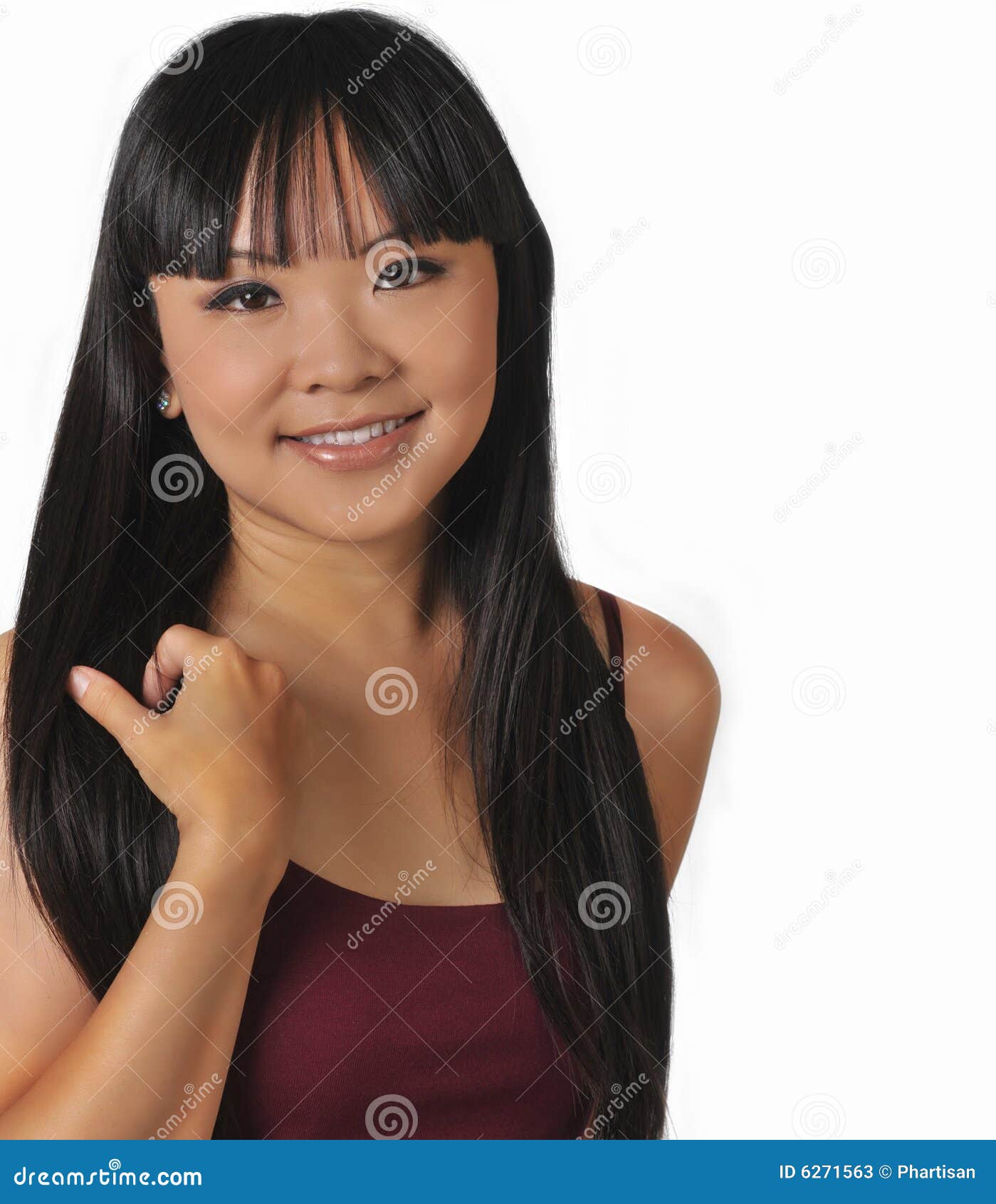 Portrait of a Fresh Faced Beauty with Big Smile Stock Image - Image of ...