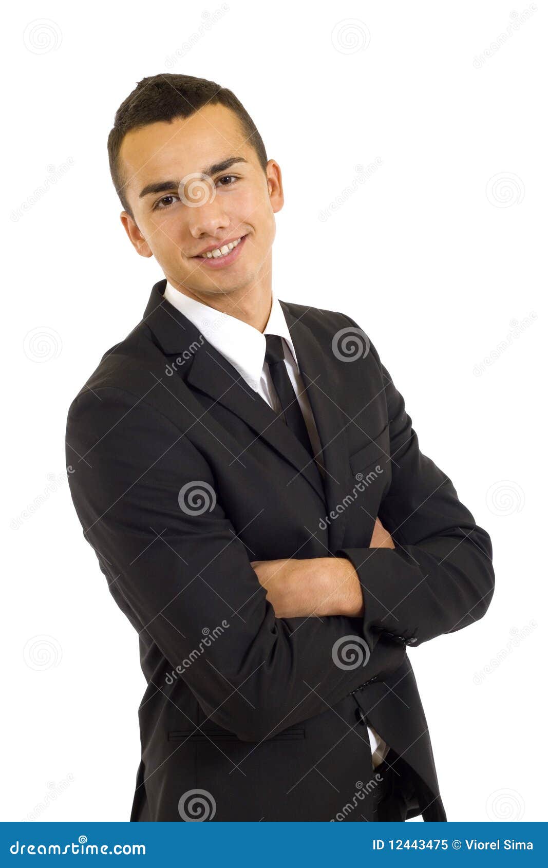 Portrait of a Friendly Handsome Businessman Stock Image - Image of ...