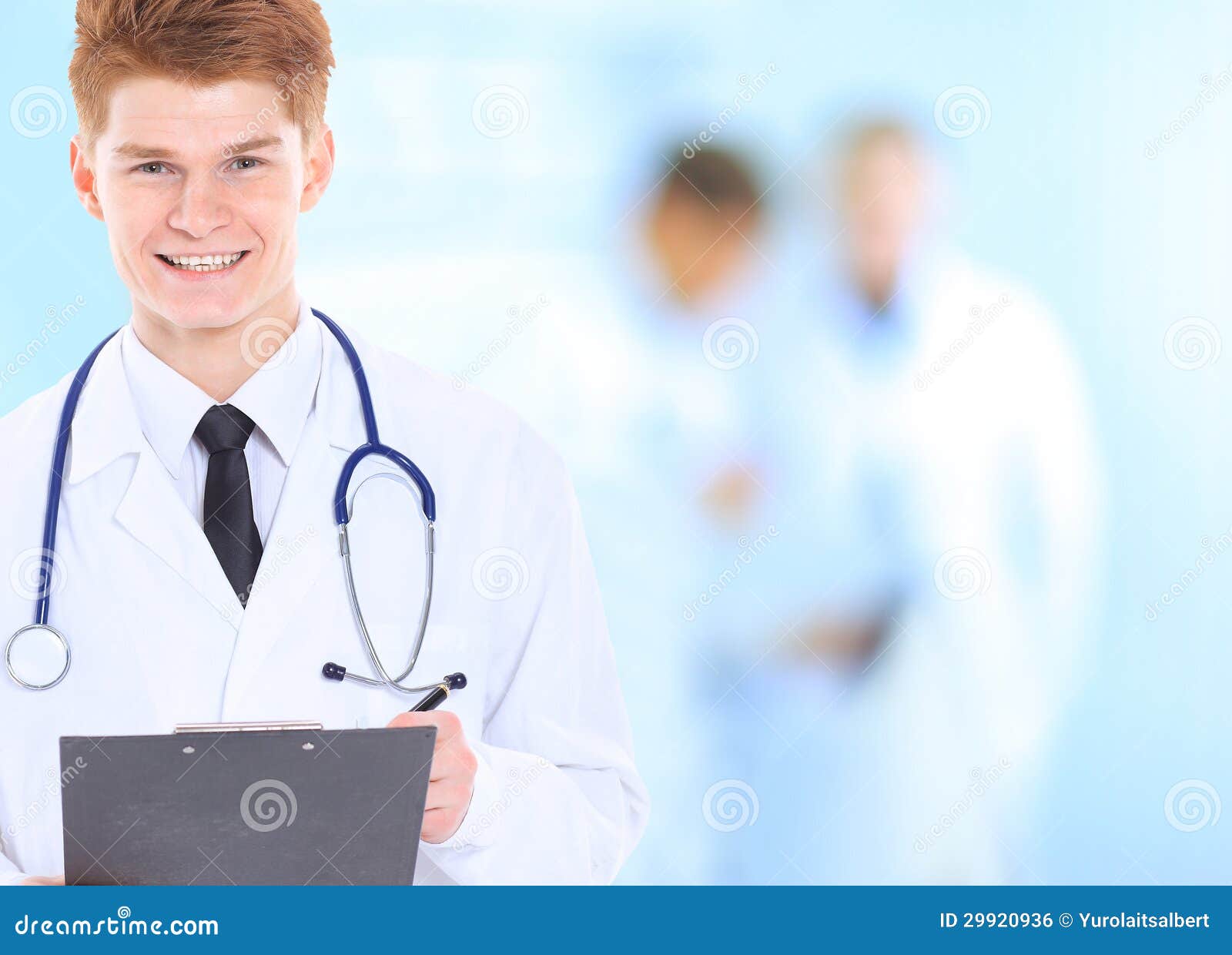 Friendly Male Doctor Smiling Stock Photo - Image of cheerful, health ...
