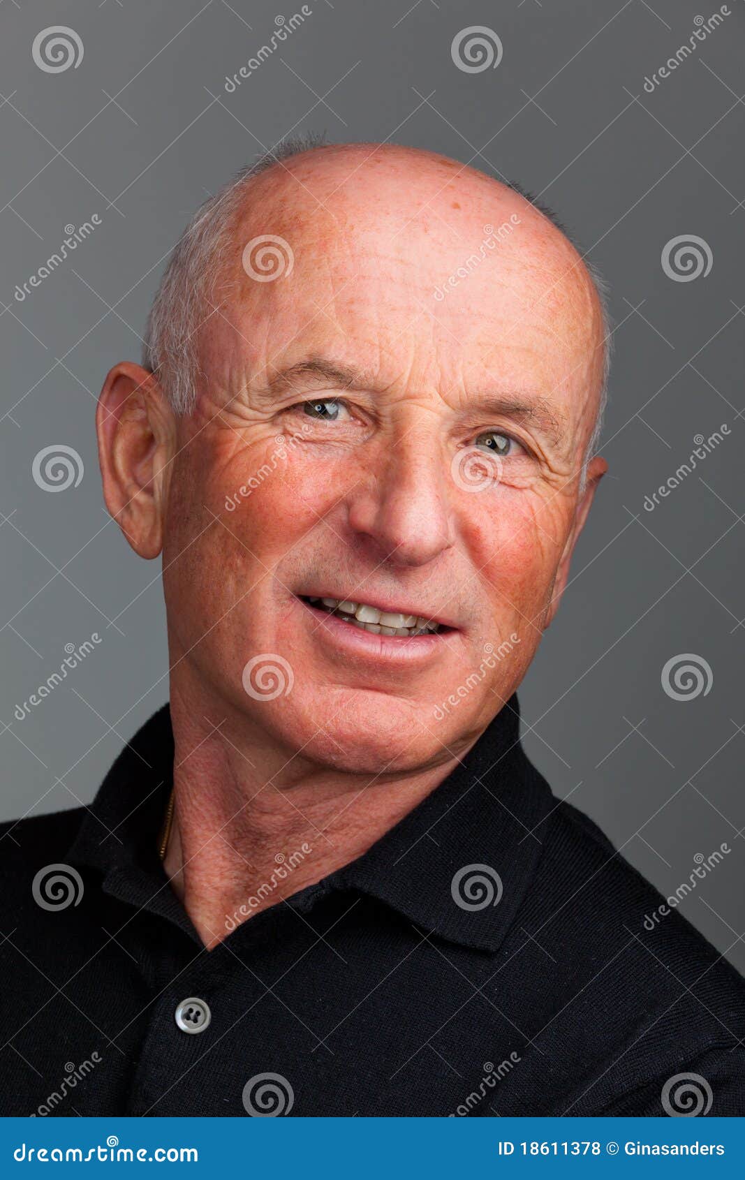 Portrait of a Friendly Older Man Stock Photo - Image of emotions ...