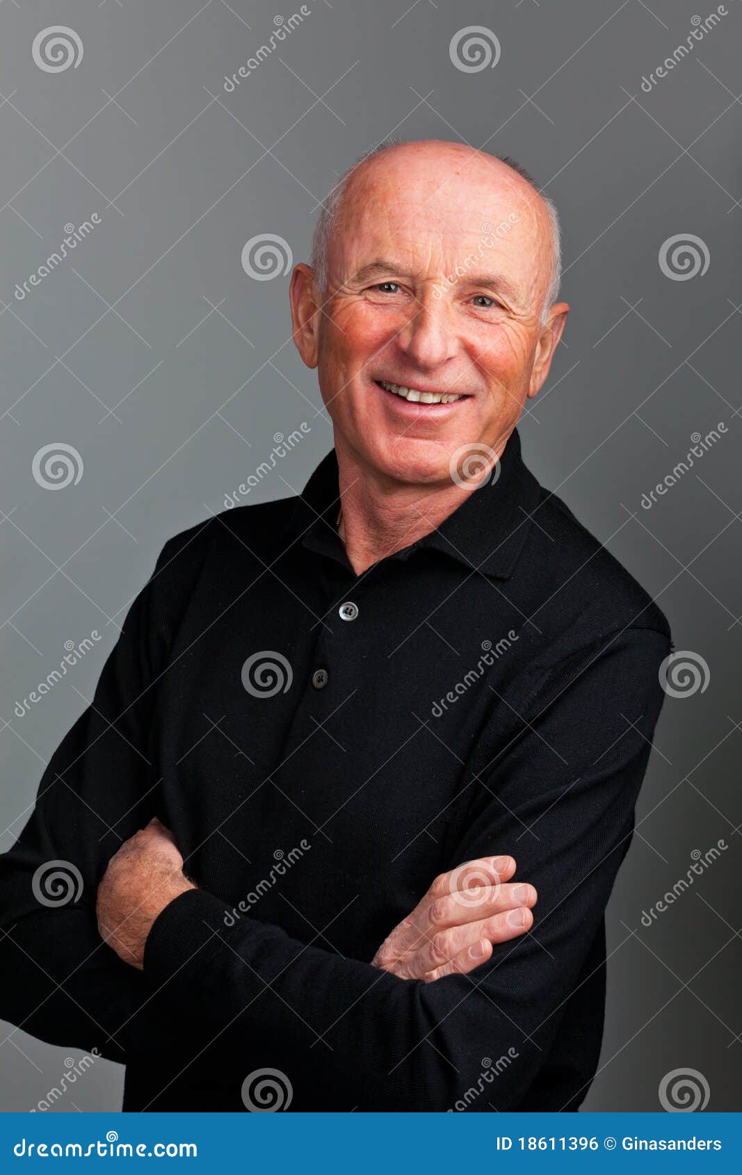 Portrait of a Friendly Older Man Stock Photo - Image of elderly ...
