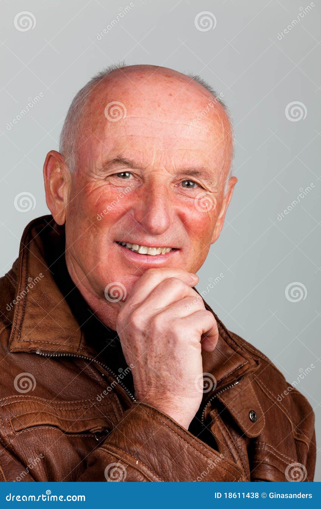 Portrait of a Friendly Older Man Stock Photo - Image of emotions ...