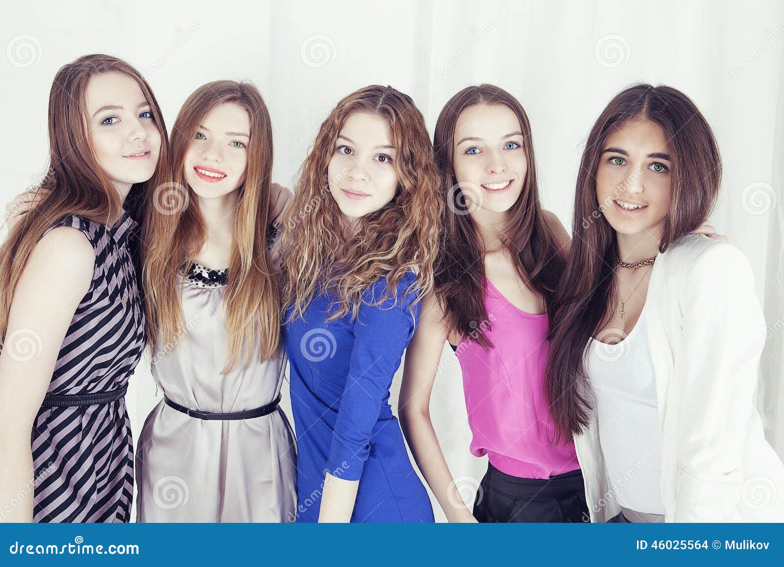 Portrait of friendly woman stock photo. Image of mixed - 46025564