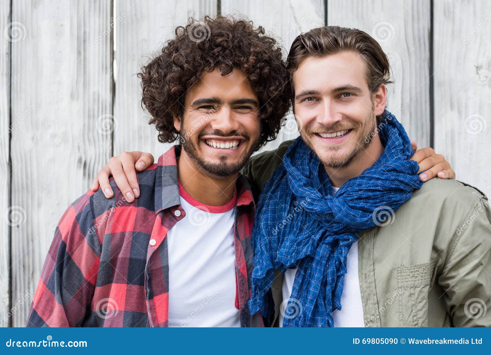 Portrait of Friends with Arm Around Stock Photo - Image of bonding ...