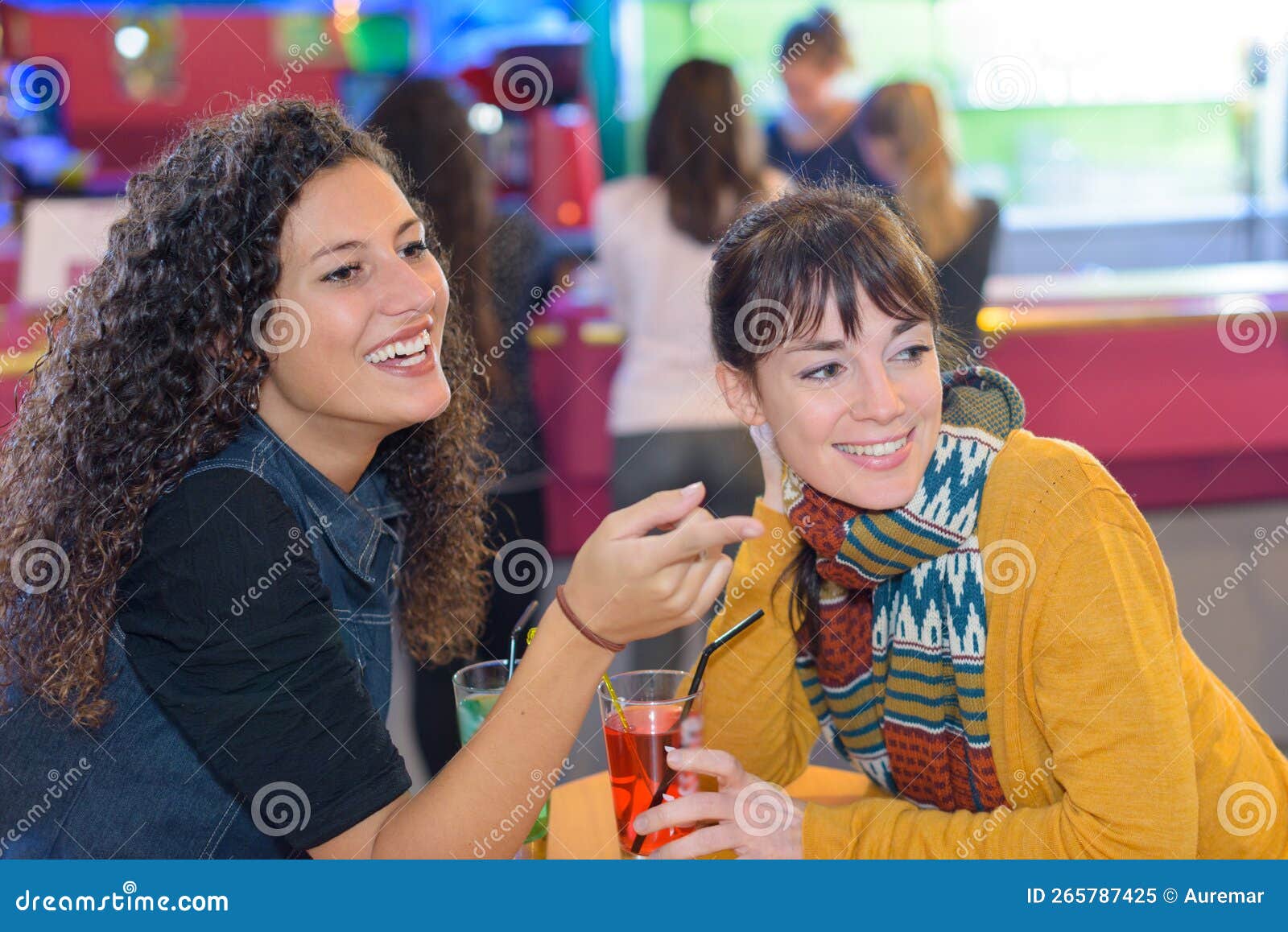 Portrait Friends Spreading Good Vibes Stock Image - Image of relax ...