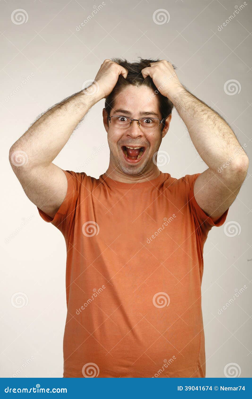 Portrait of a Frustrated Man Stock Photo - Image of holding, human ...