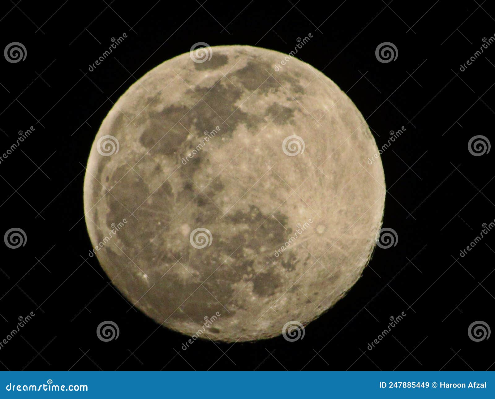 Portrait of Full moon. stock image. Image of astronomy - 247885449