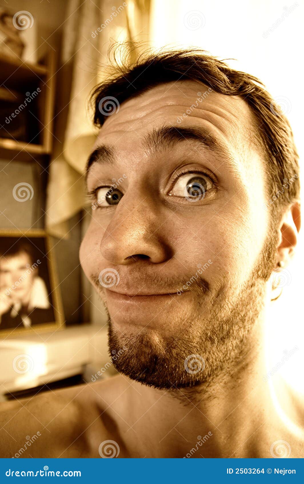Portrait of a funny guy stock photo. Image of facial, moment - 2503264