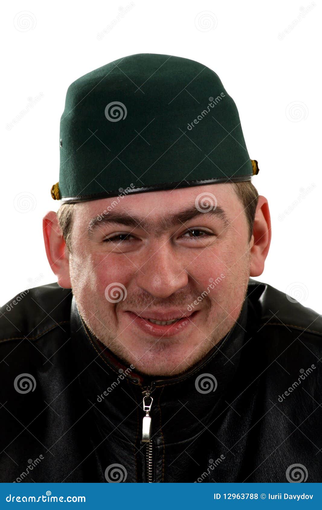 Portrait of Funny Happy Man in Hat Stock Photo - Image of retiree ...