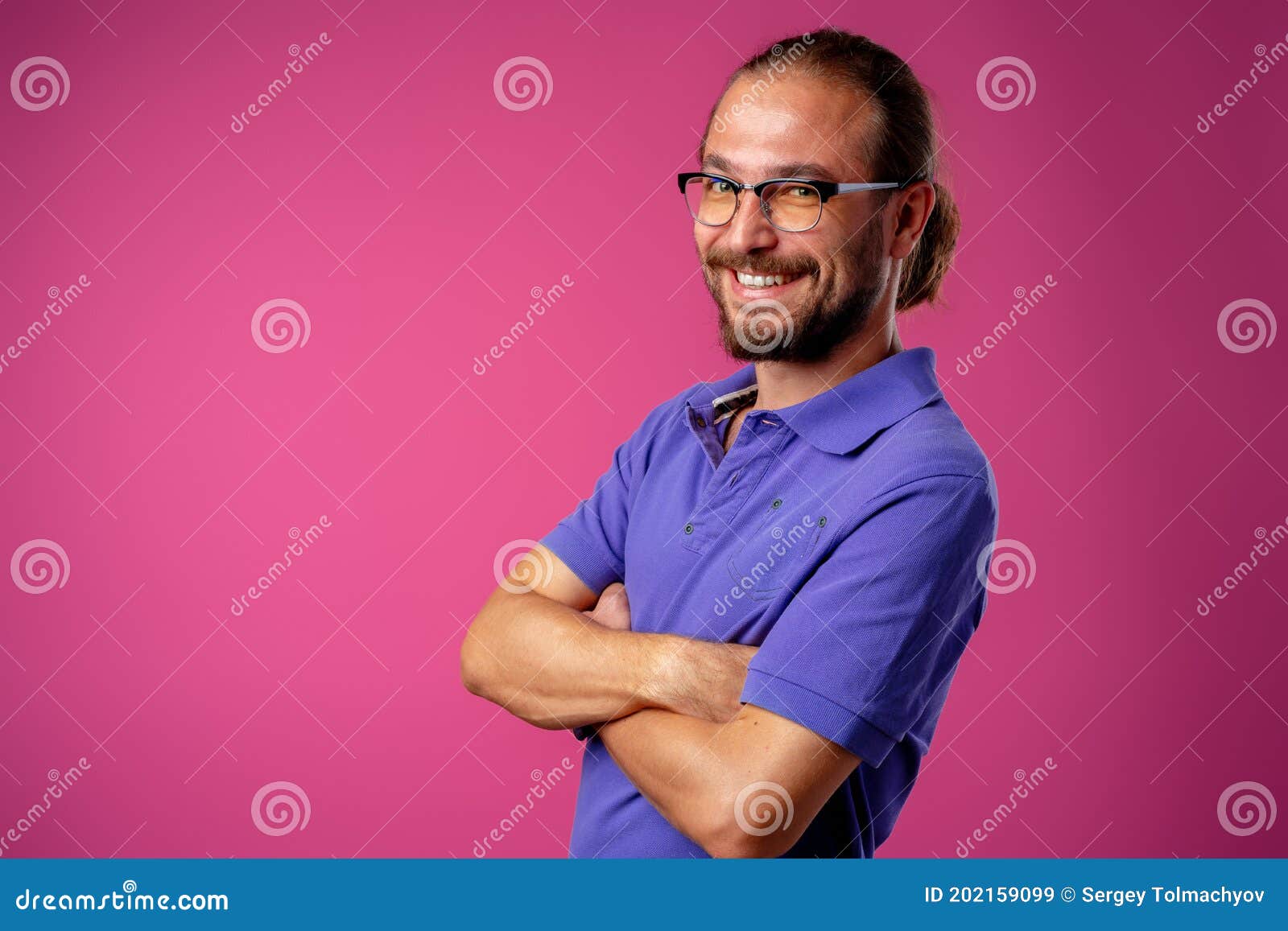 Portrait of a Funny Nerd Man in Glasses Stock Image - Image of silly ...