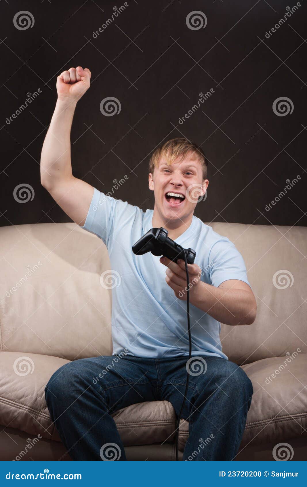 Portrait of a gamer stock photo. Image of excitement - 23720200