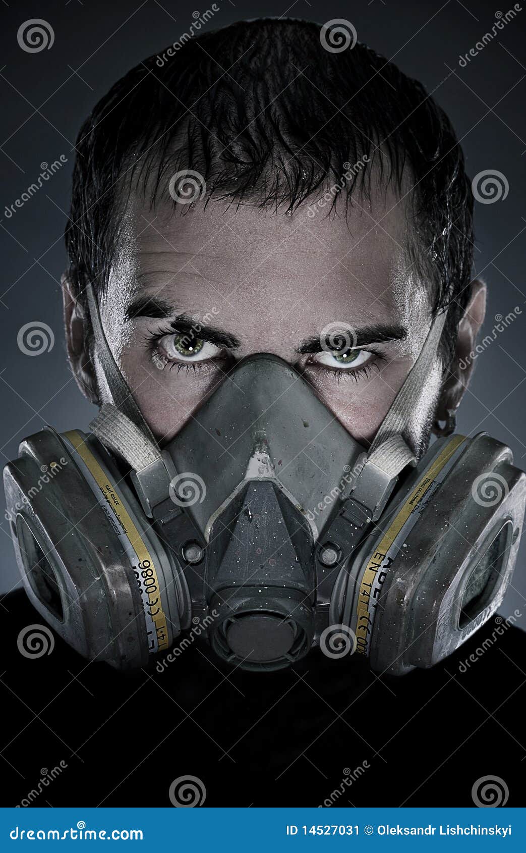 Portrait in Gas Mask stock image. Image of protection - 14527031