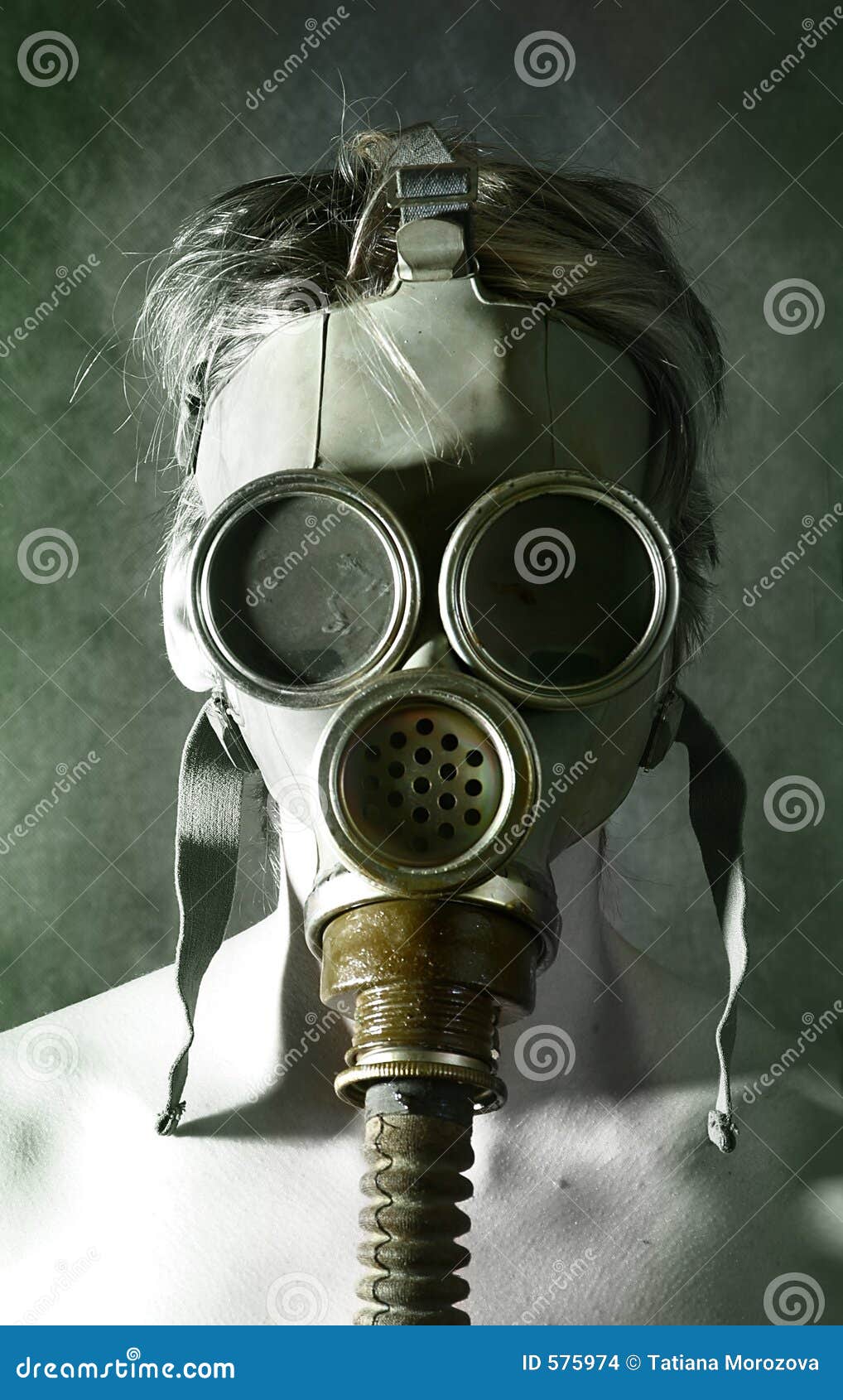 Portrait in gas mask stock photo. Image of restriction - 575974
