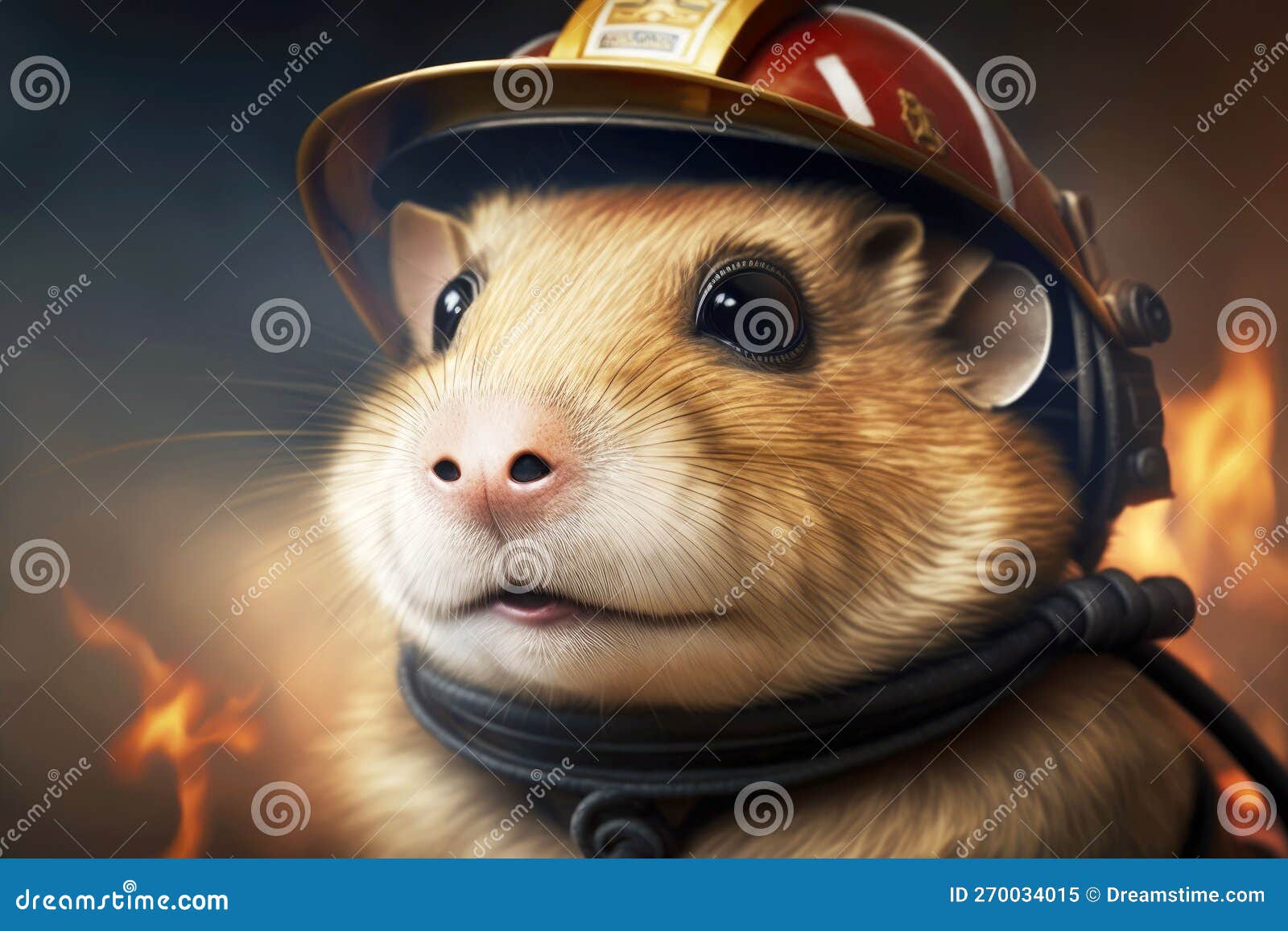 Portrait Of Gerbil Smiling With All His Teethon A White Background ...