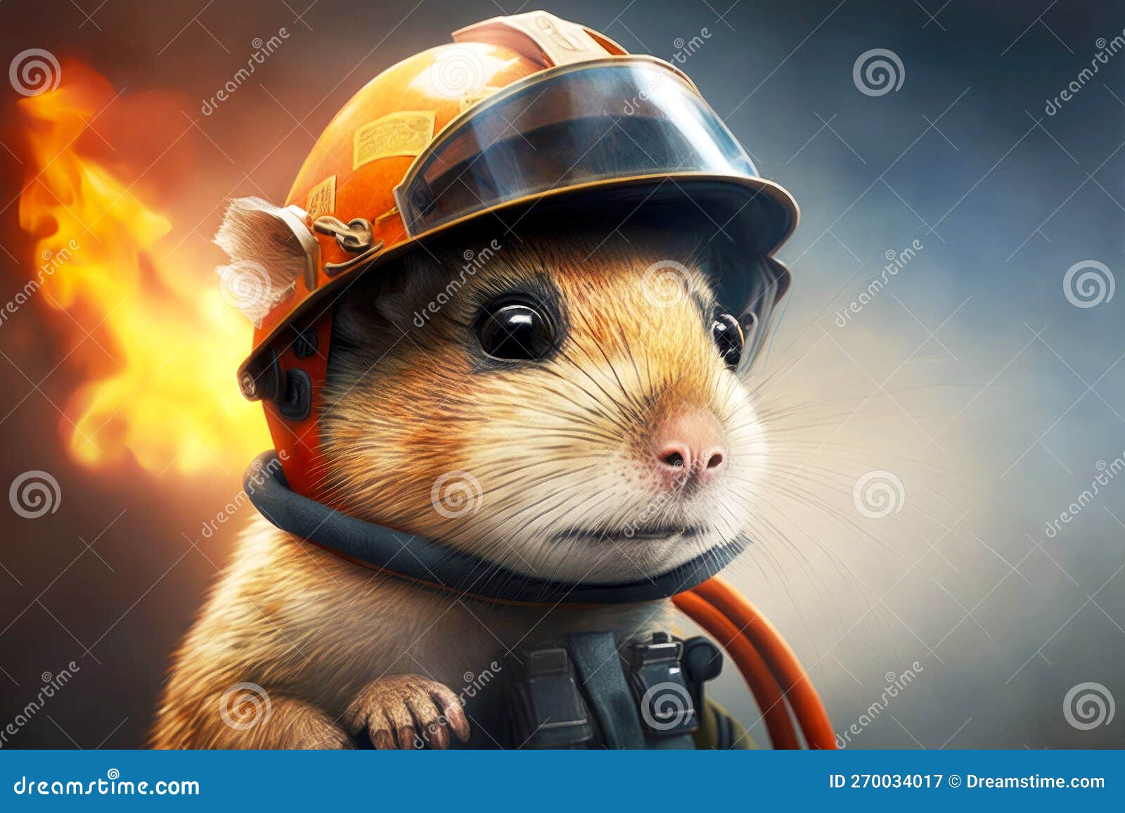 Portrait Of Gerbil Smiling With All His Teethon A White Background ...