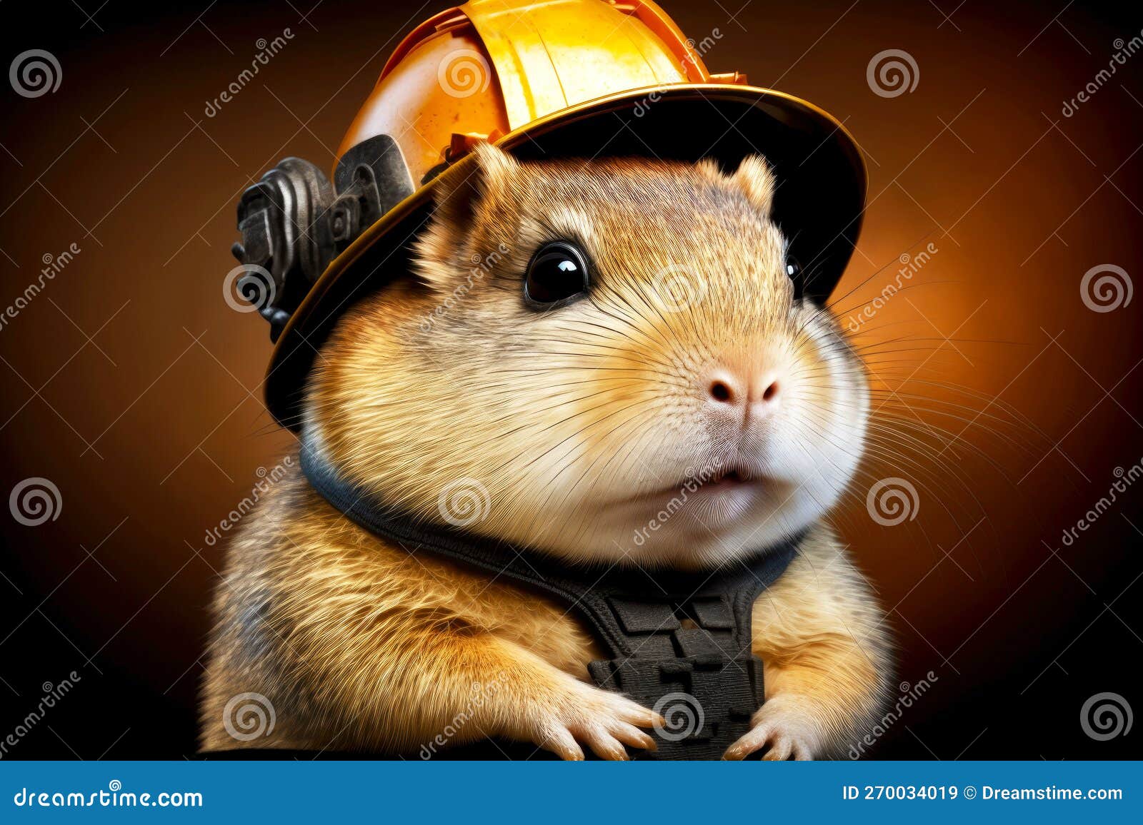 Portrait Of Gerbil Smiling With All His Teethon A White Background ...