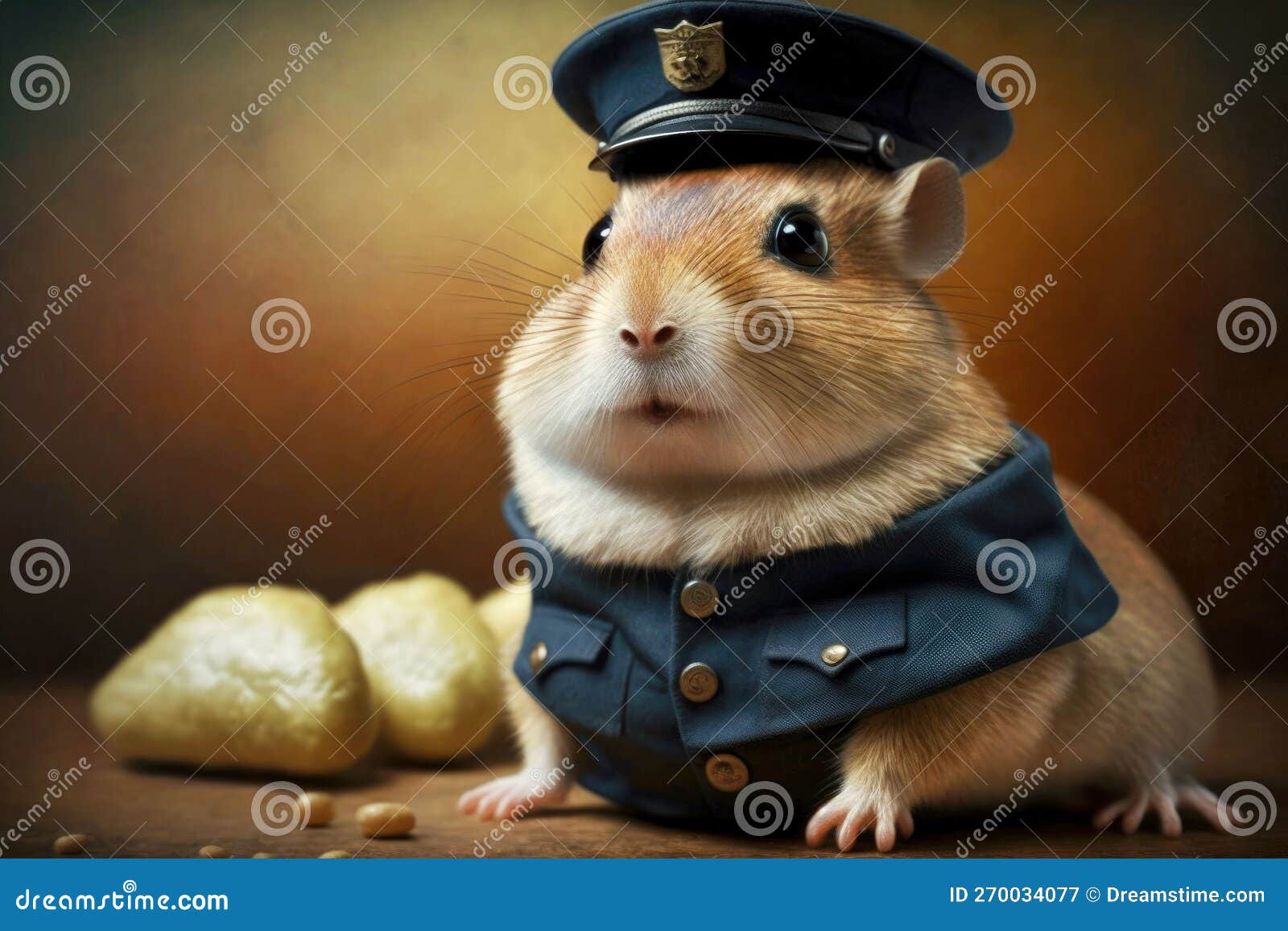 Portrait Of Gerbil Smiling With All His Teethon A White Background ...