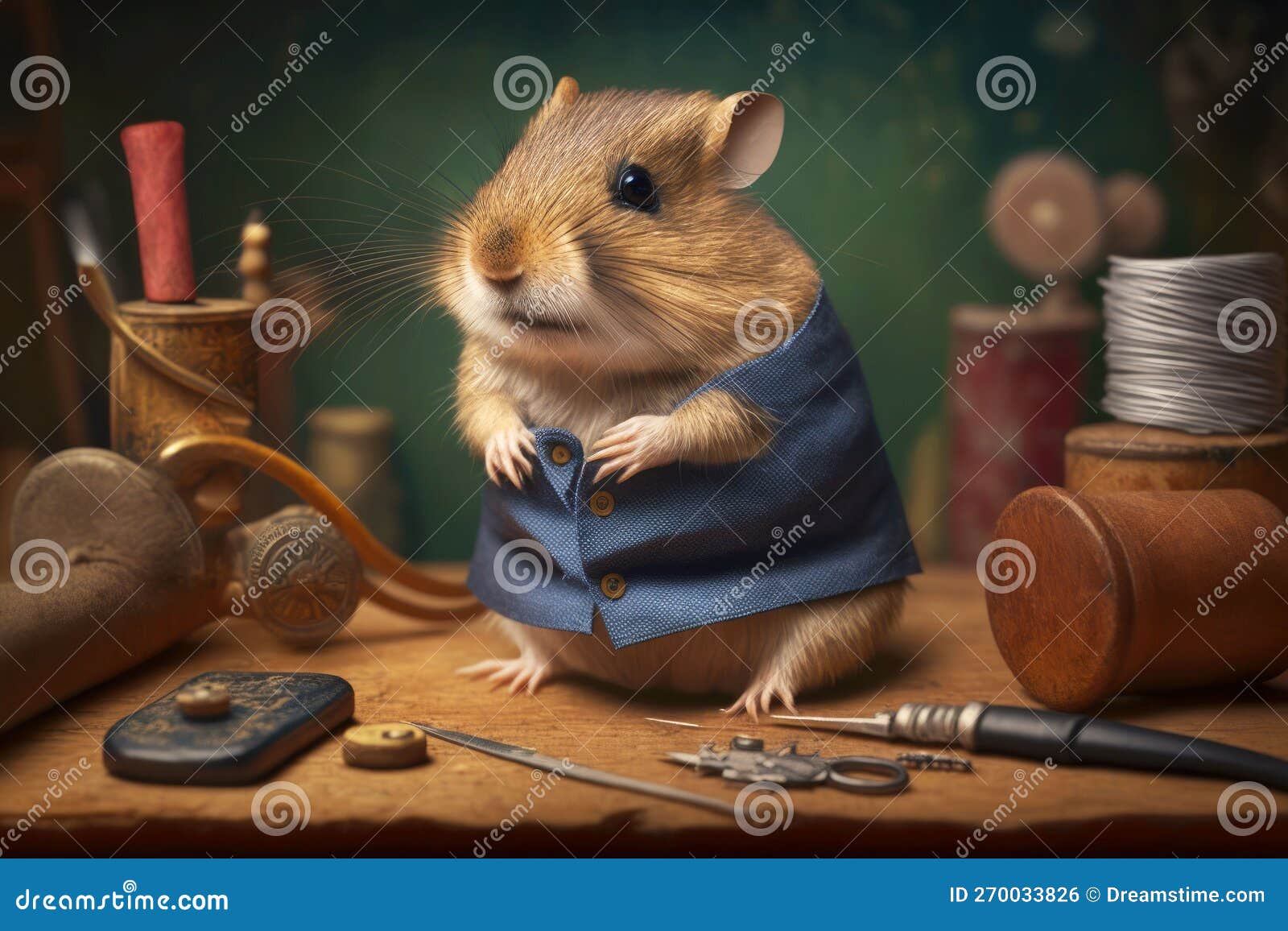 Portrait Of Gerbil Smiling With All His Teethon A White Background ...