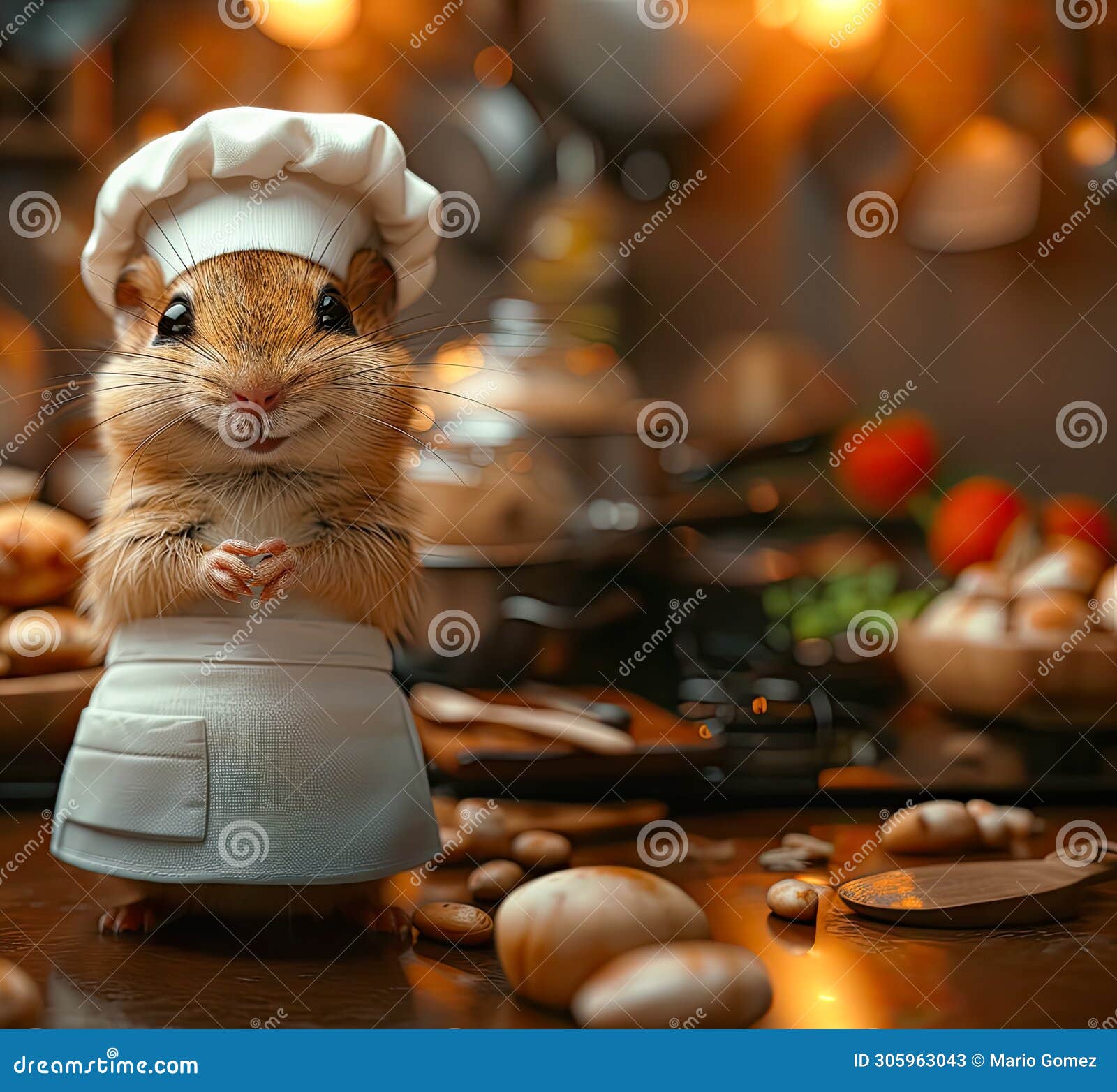 Portrait Of Gerbil In Pop Art Style, Flying Colors, Expression Stock ...