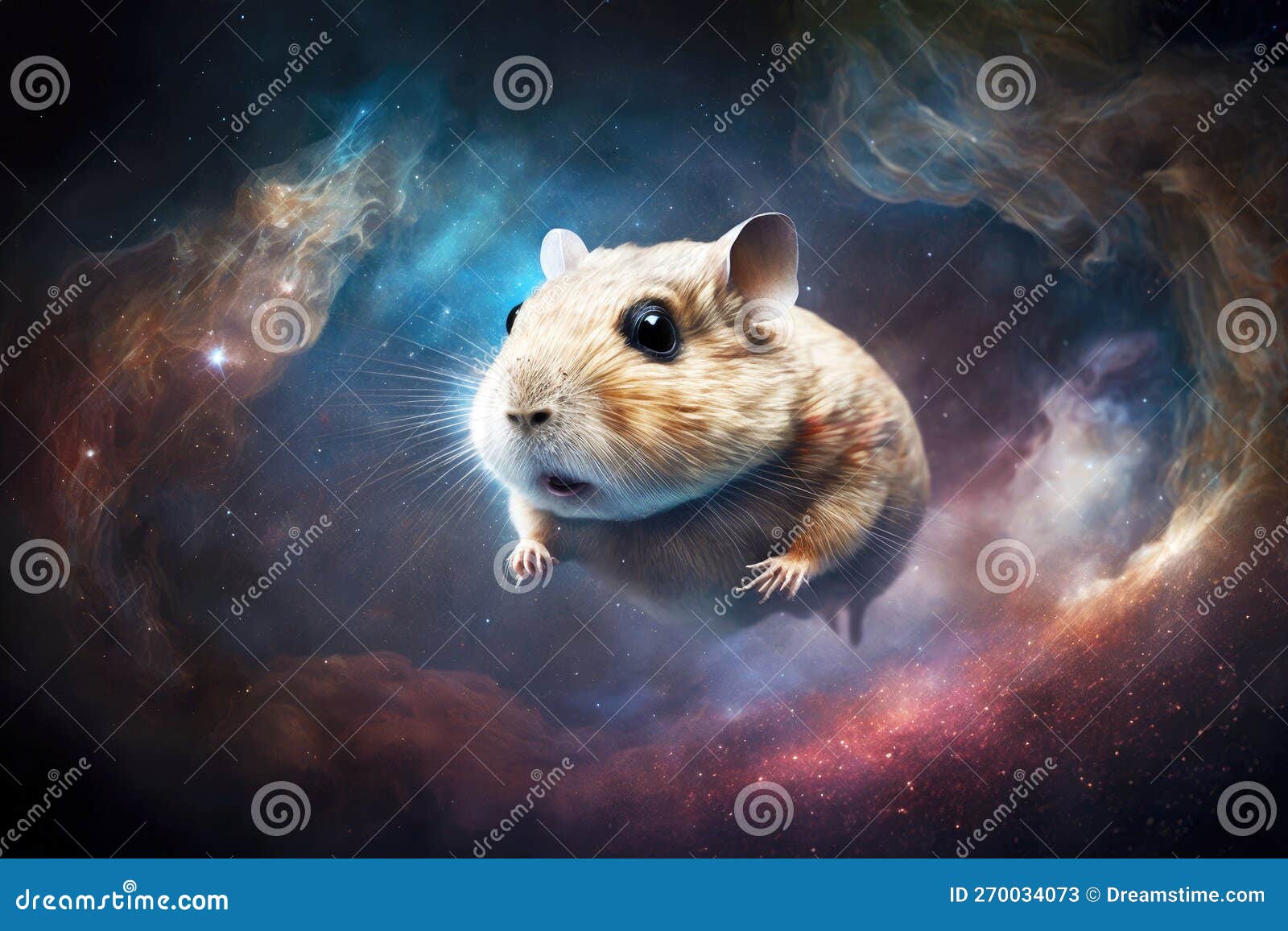 Portrait Of Gerbil Smiling With All His Teethon A White Background ...