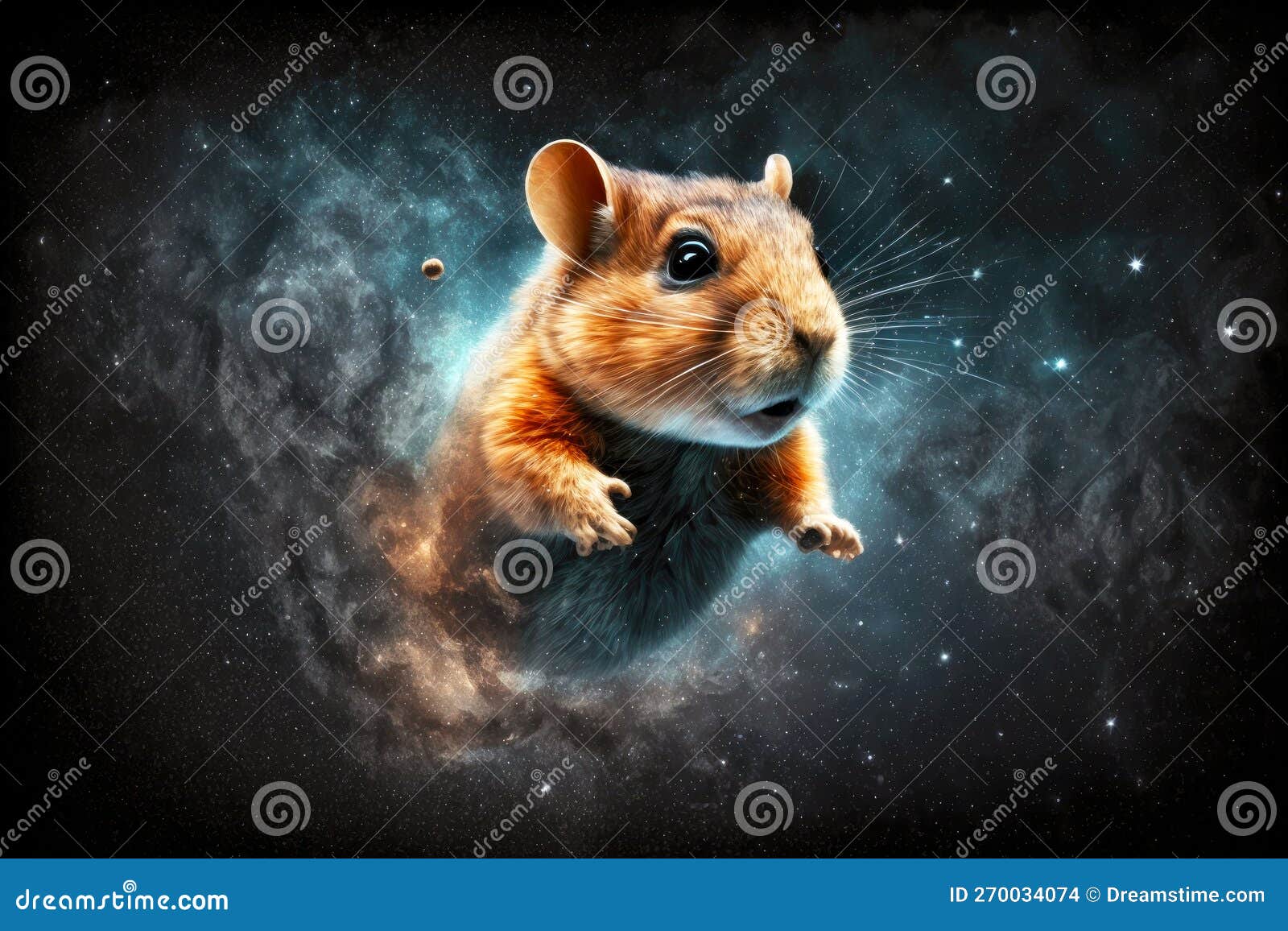 Portrait Of Gerbil Smiling With All His Teethon A White Background ...