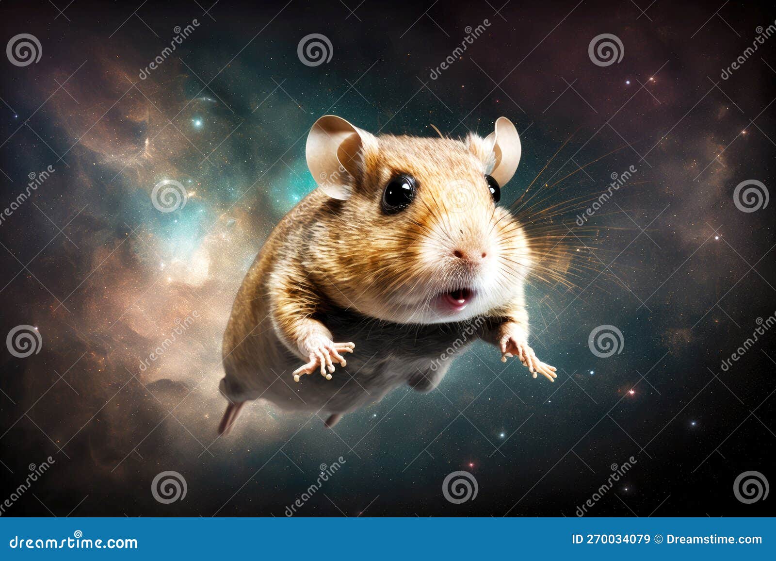 Portrait Of Gerbil Smiling With All His Teethon A White Background ...