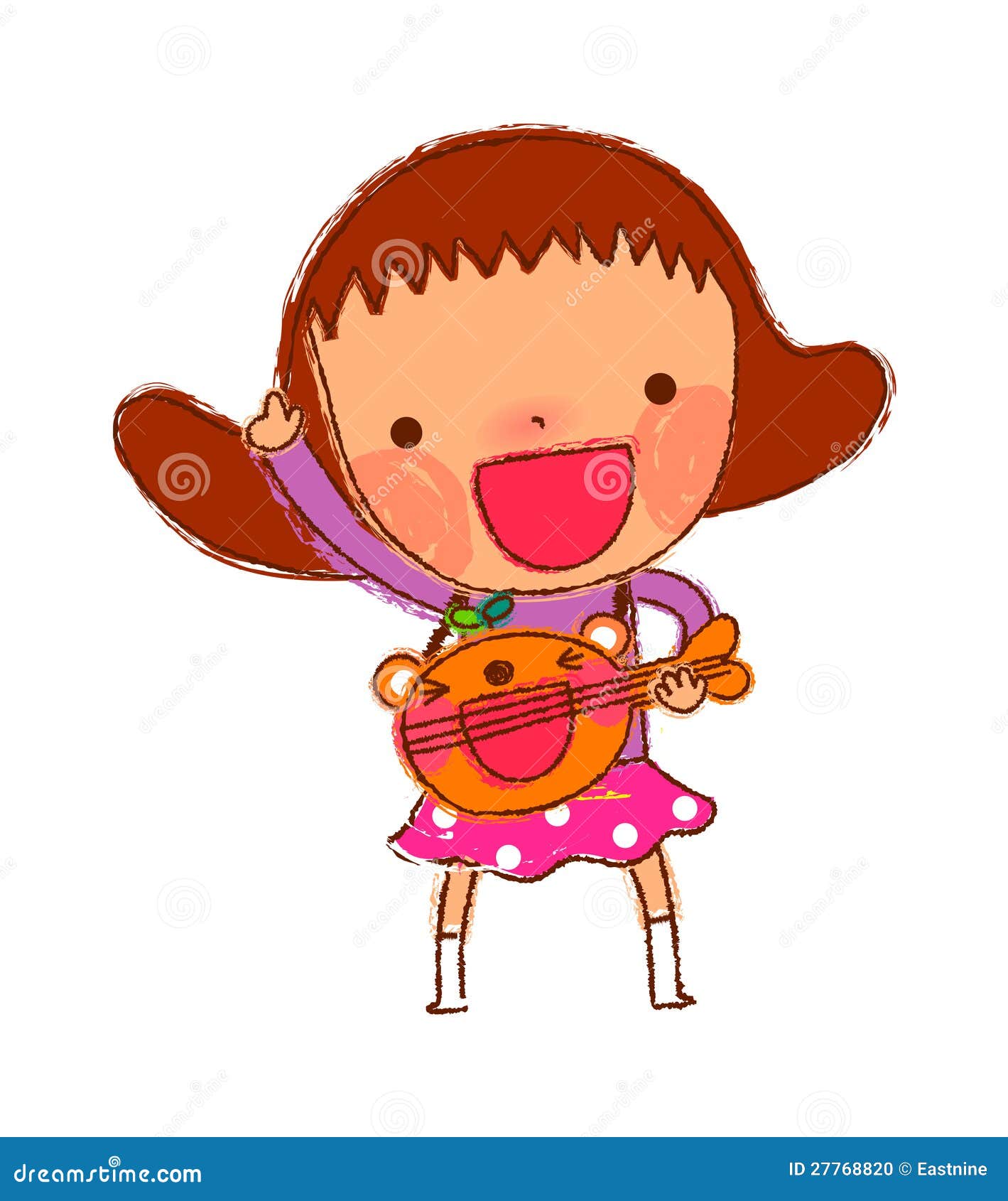 Portrait of Gir stock vector. Illustration of clip, graphics - 27768820