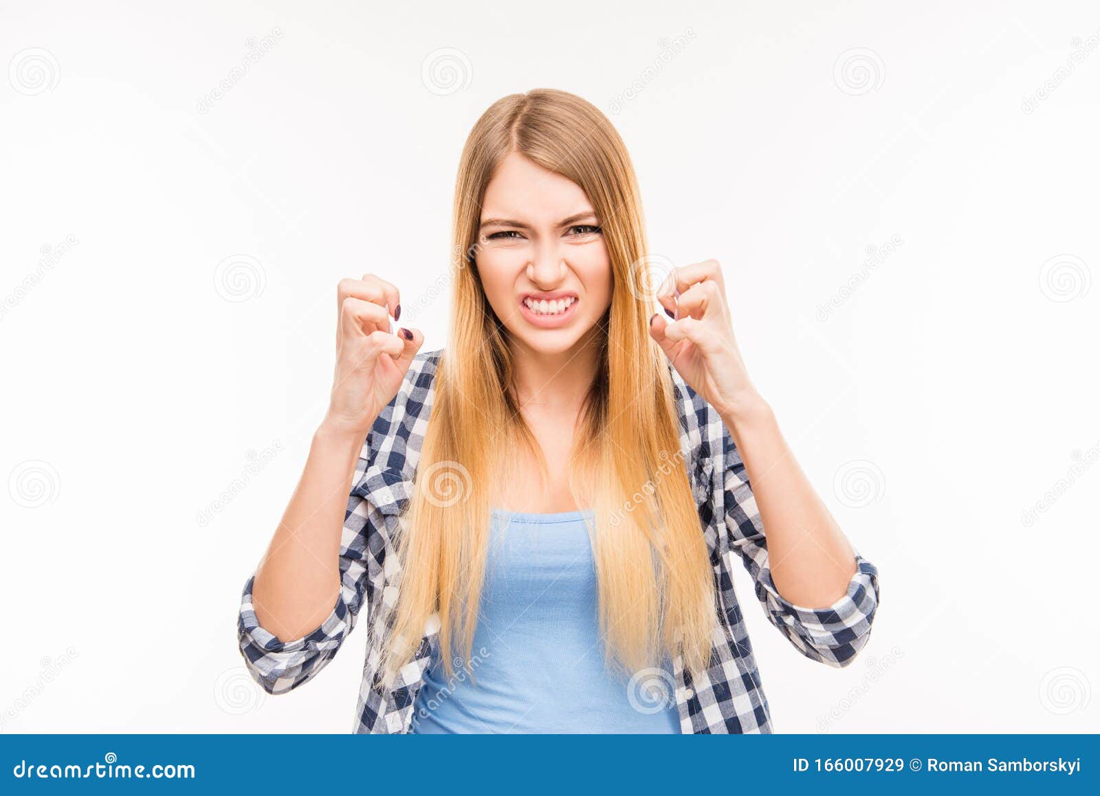 Portrait of Girl in Bad Mood Stock Image - Image of frustration, lady ...