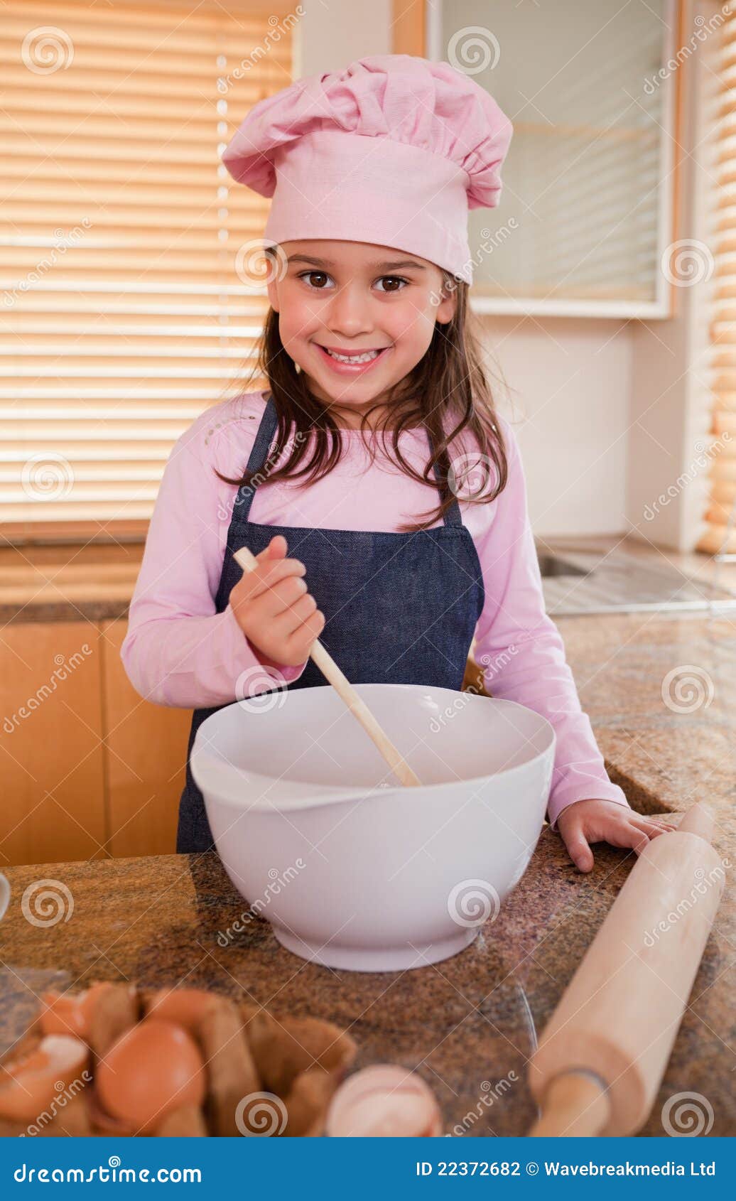 Portrait of a girl baking stock photo. Image of beautiful - 22372682