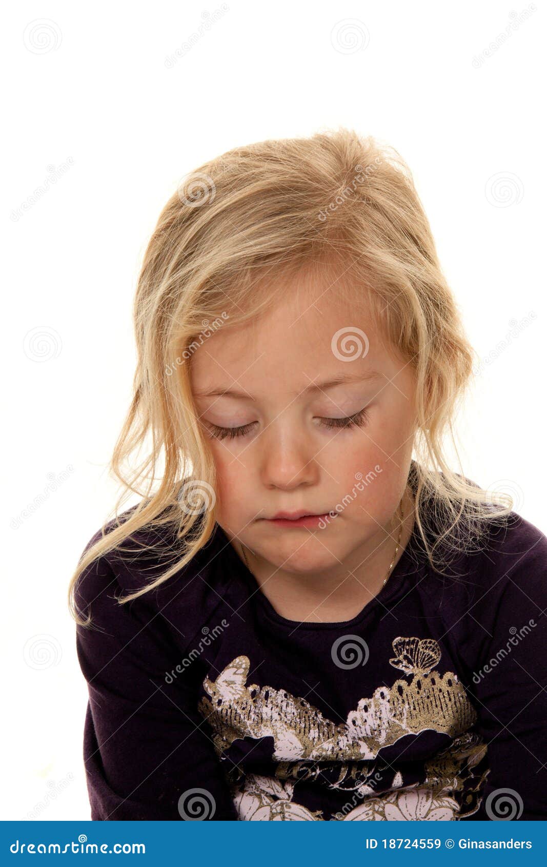 Portrait Of A Girl. Child S Head. Stock Image - Image of people, child ...