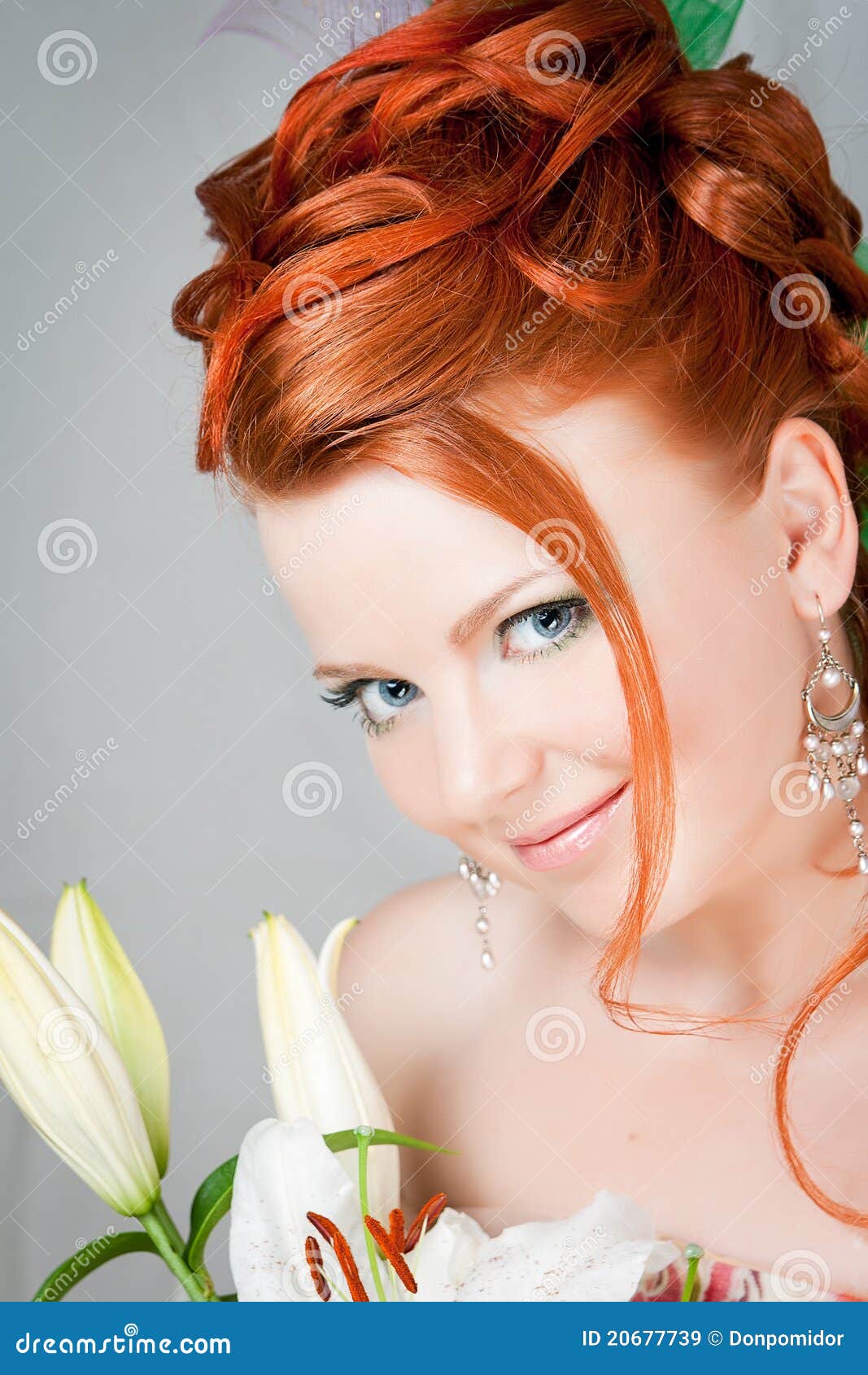 Portrait of the Girl with Colours Stock Image - Image of girl ...