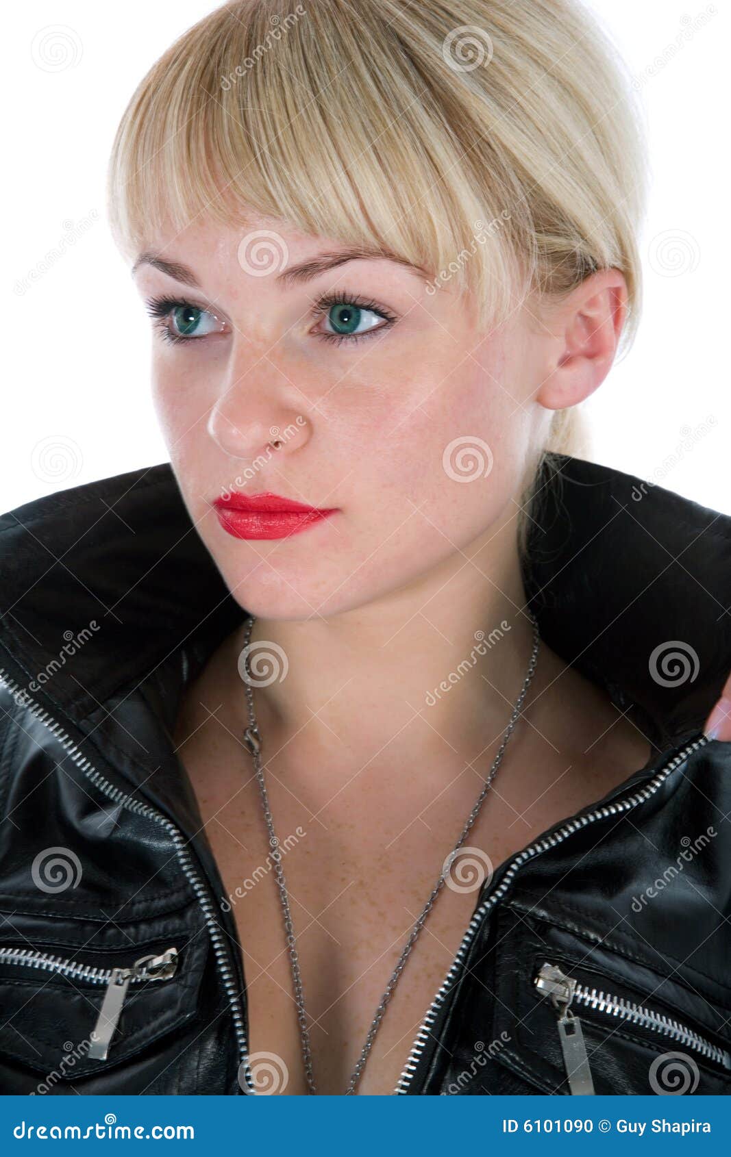 Portrait of the Girl in Jacket Stock Photo - Image of beautiful, blonde ...