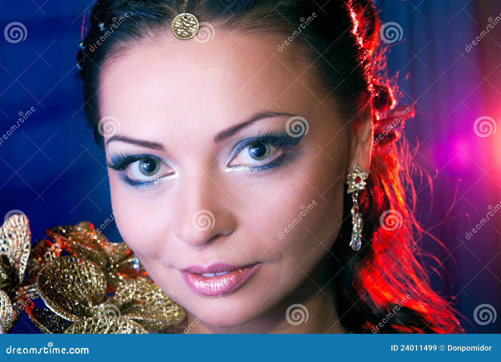 Portrait of the Girl with a Kind Look Stock Image - Image of nature ...