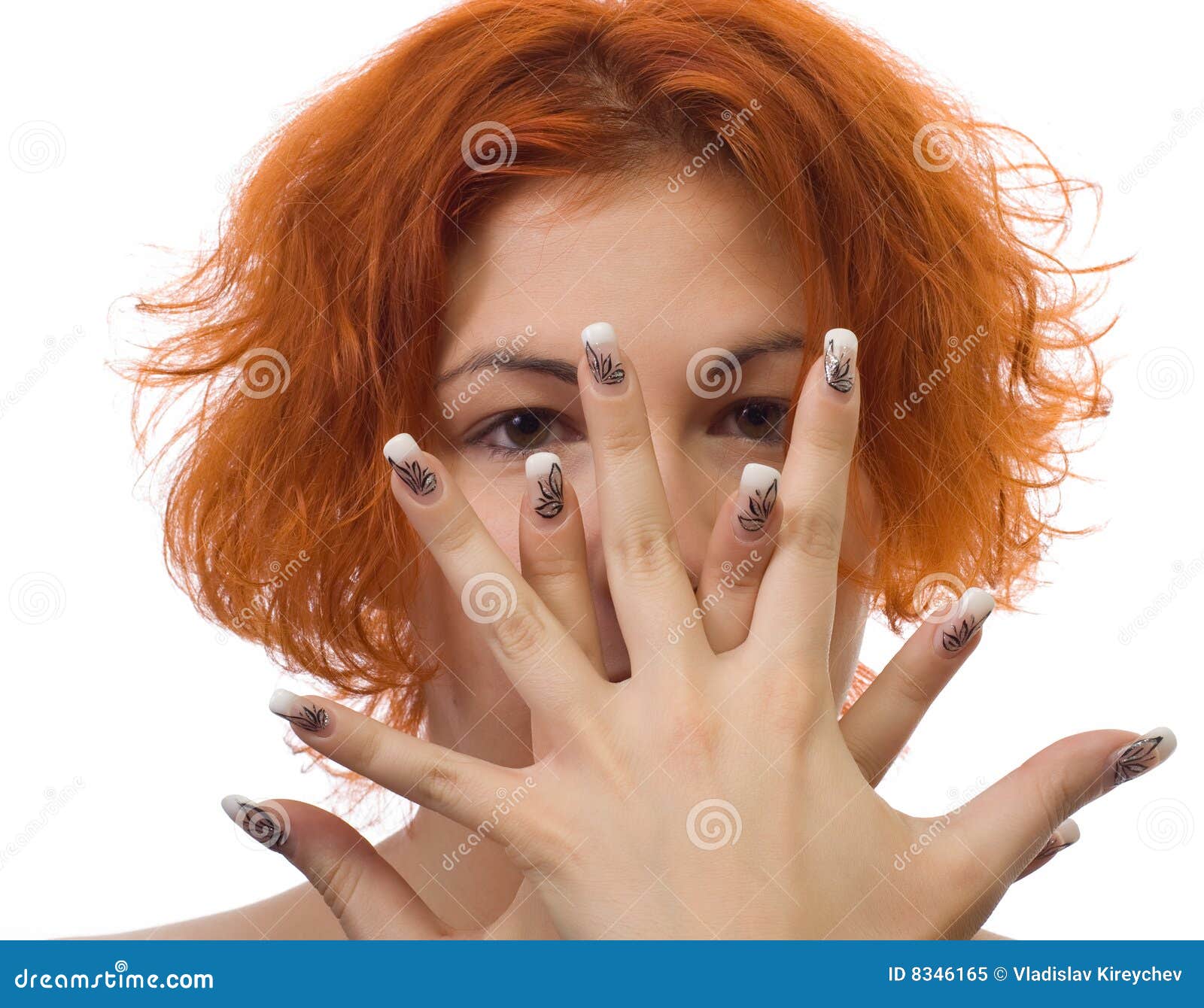 Portrait of a Girl with Nail Art Stock Image - Image of portrait ...