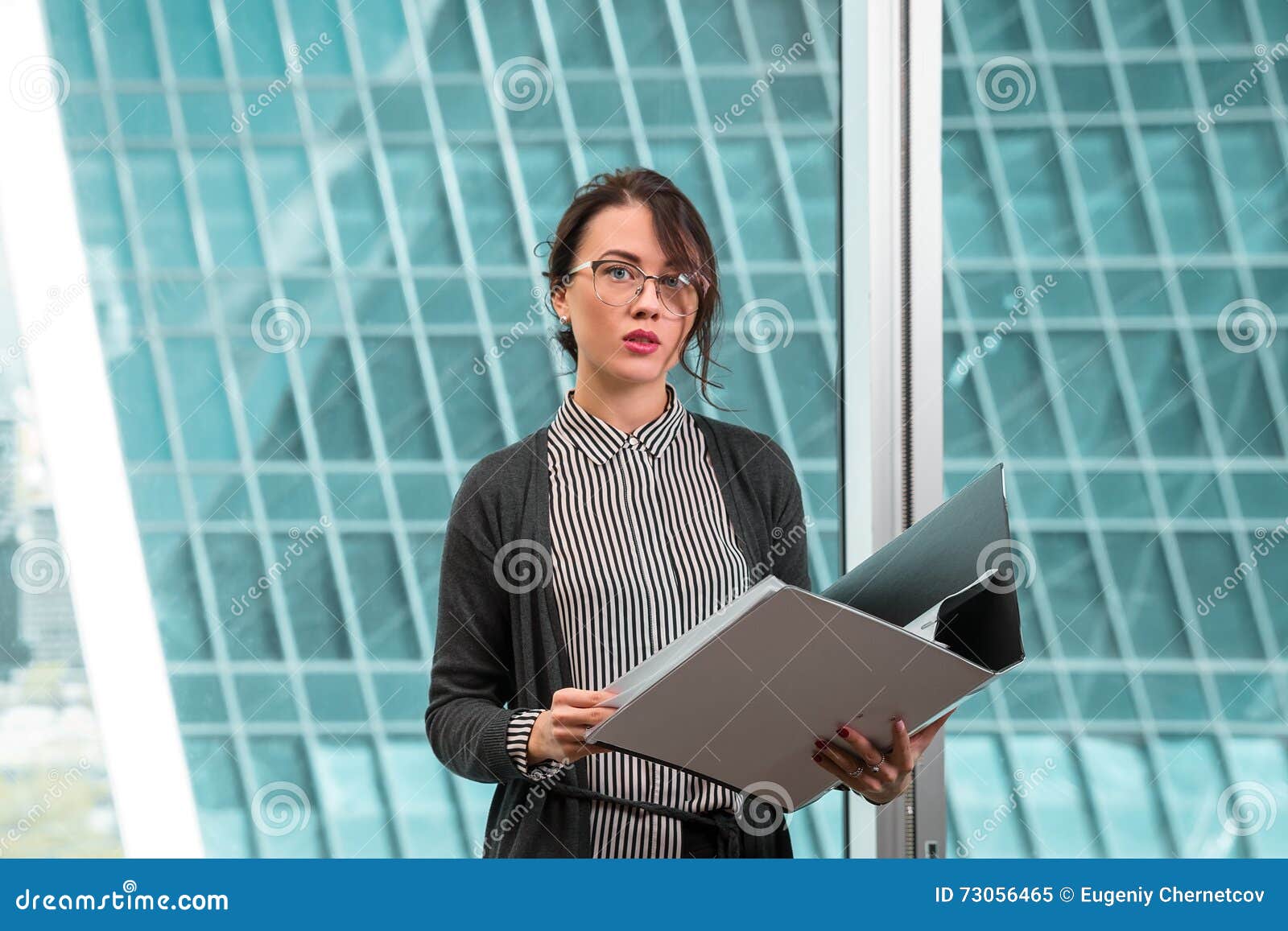 Portrait of a Girl Office Worker Stock Image - Image of manager ...