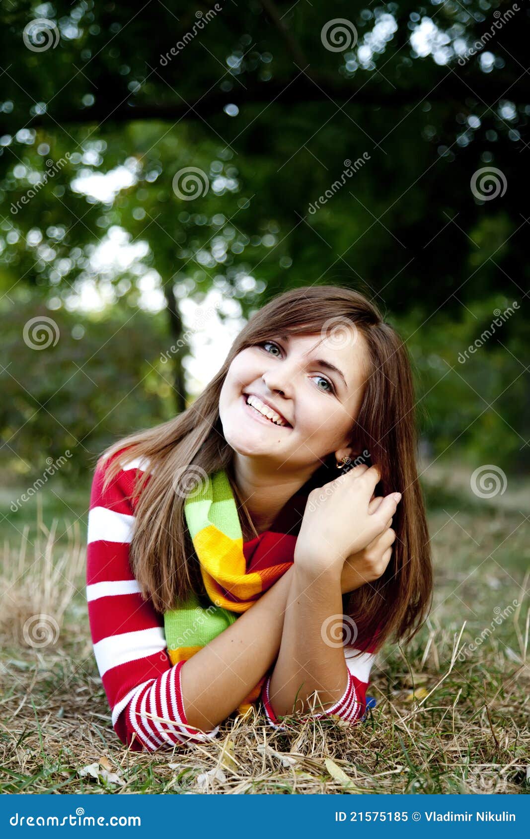 Portrait of Girl at Outdoor. Stock Image - Image of face, happiness ...