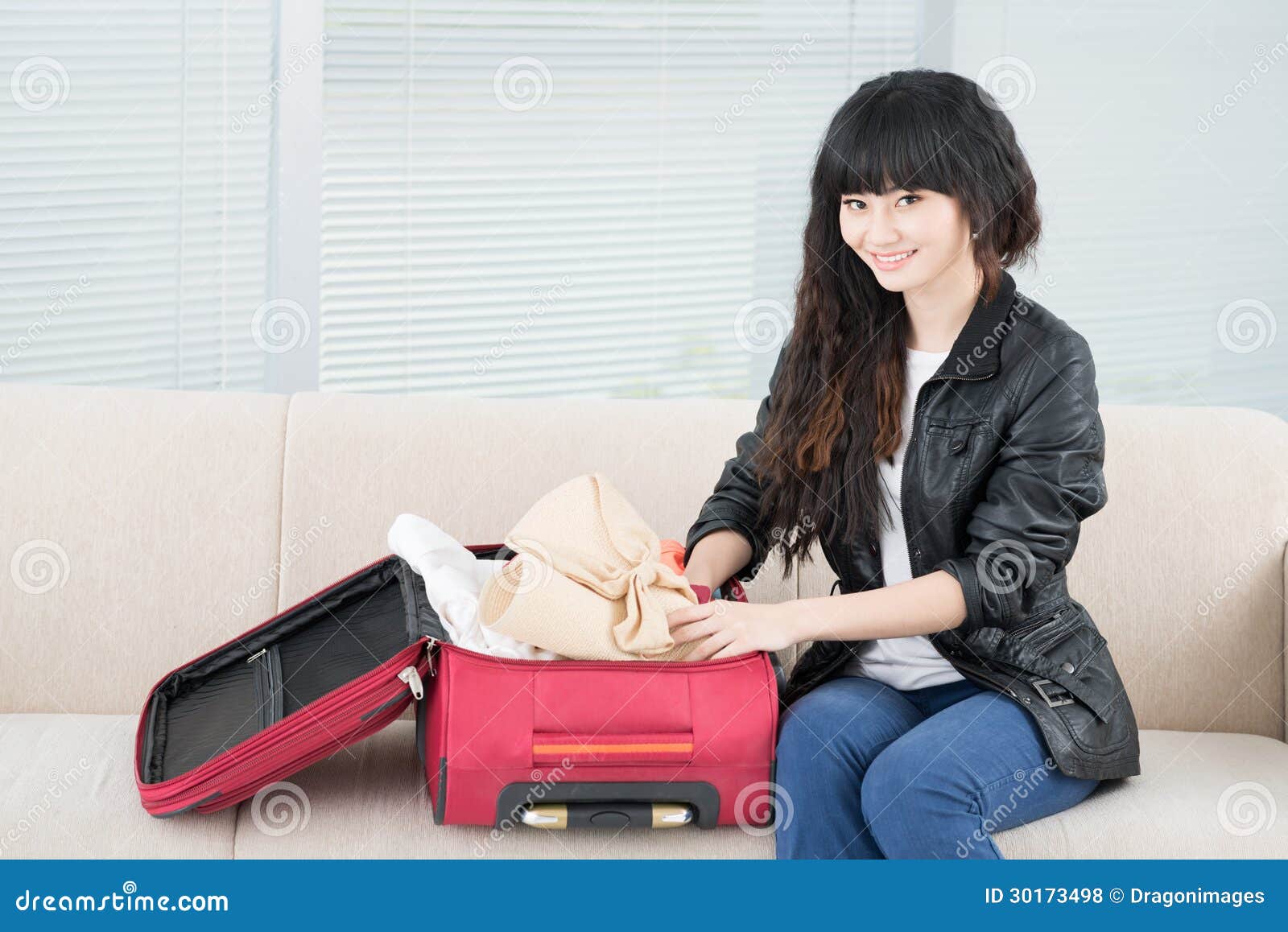 Packing clothes stock photo. Image of glance, preparation - 30173498