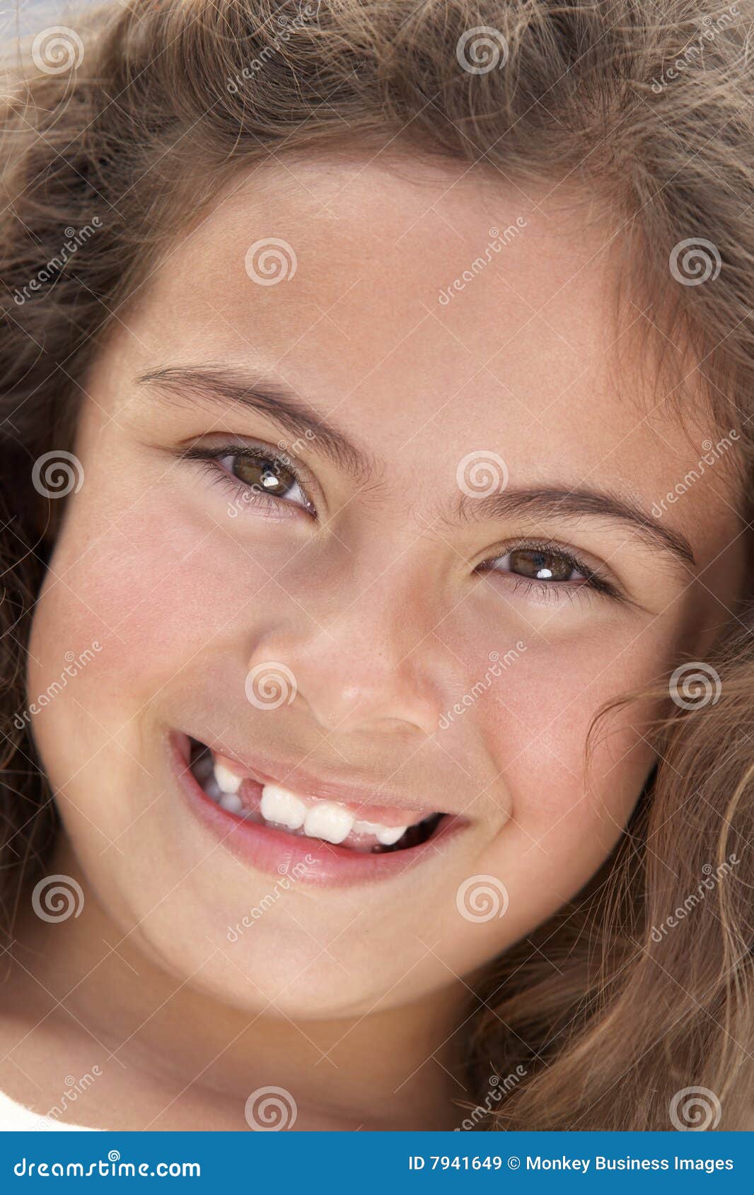 Portrait of Girl Smiling stock image. Image of mood, people - 7941649