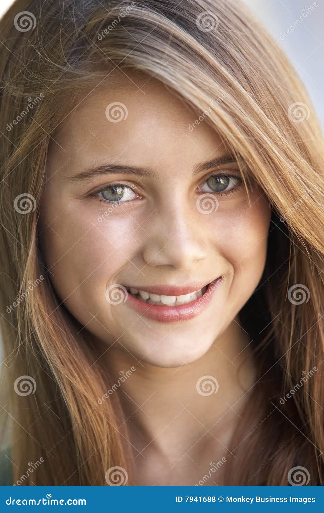Portrait of Girl Smiling stock photo. Image of face, kids - 7941688