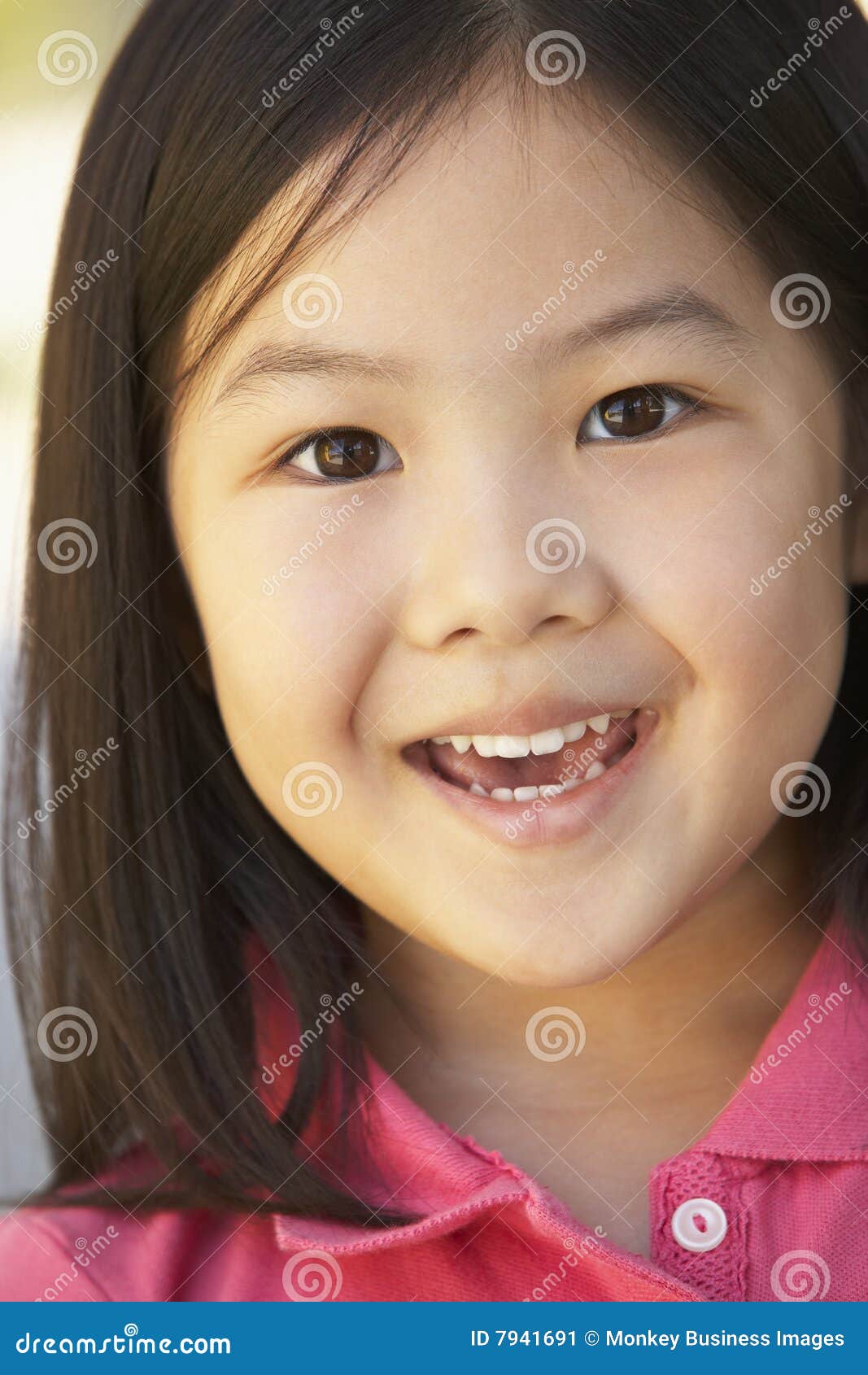 Portrait of Girl Smiling stock image. Image of face, outdoors - 7941691