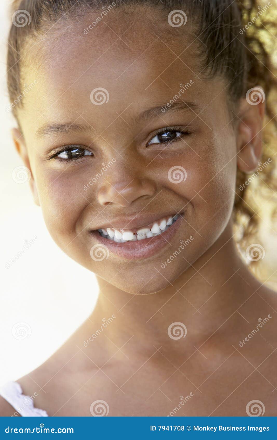 Portrait of Girl Smiling stock photo. Image of cheerful - 7941708