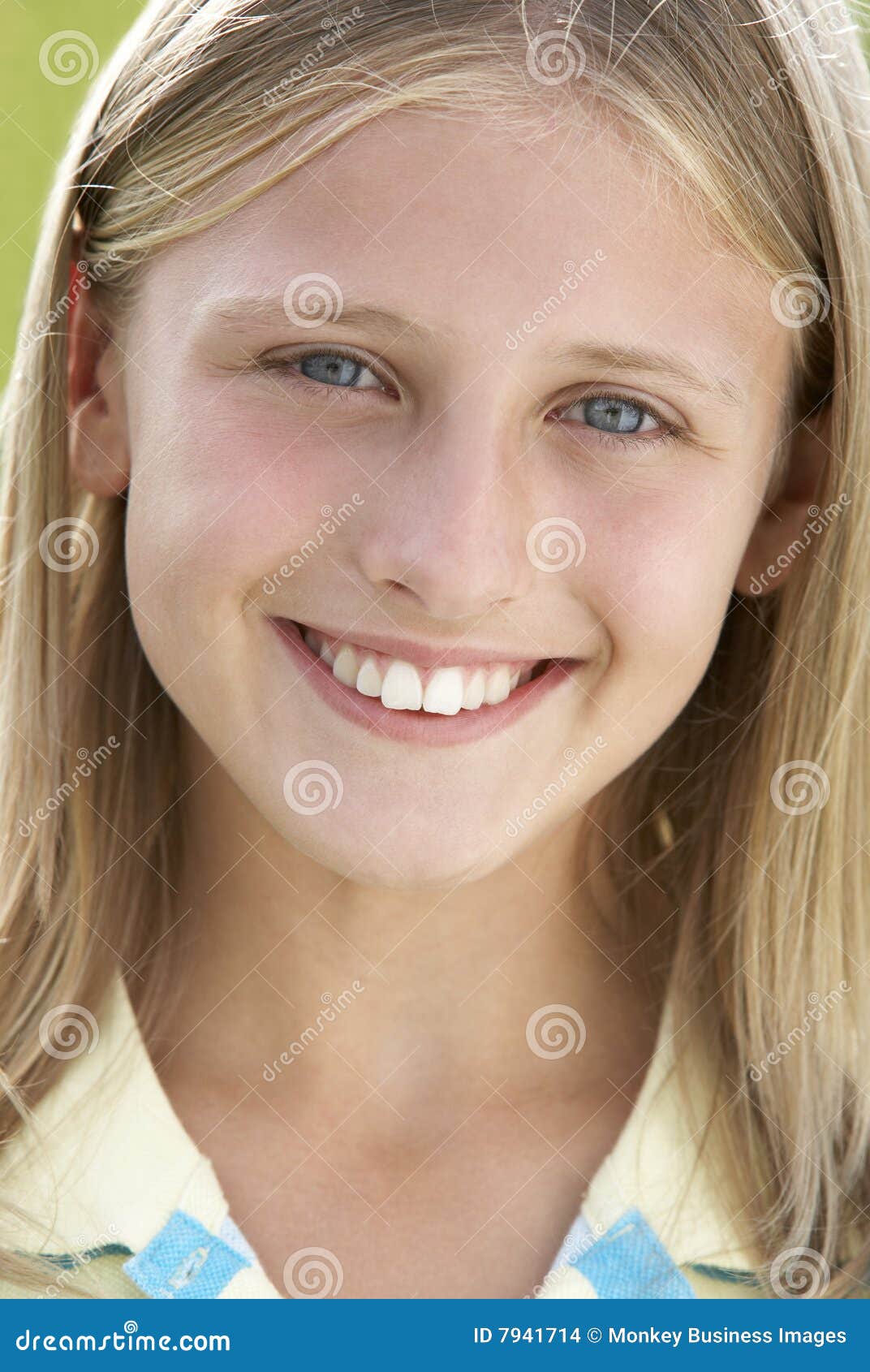 Portrait of Girl Smiling stock photo. Image of mood, expression - 7941714