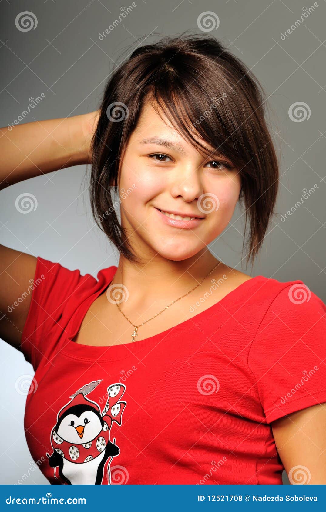 Portrait of the Girl in Studio Stock Photo - Image of beautiful, smile ...