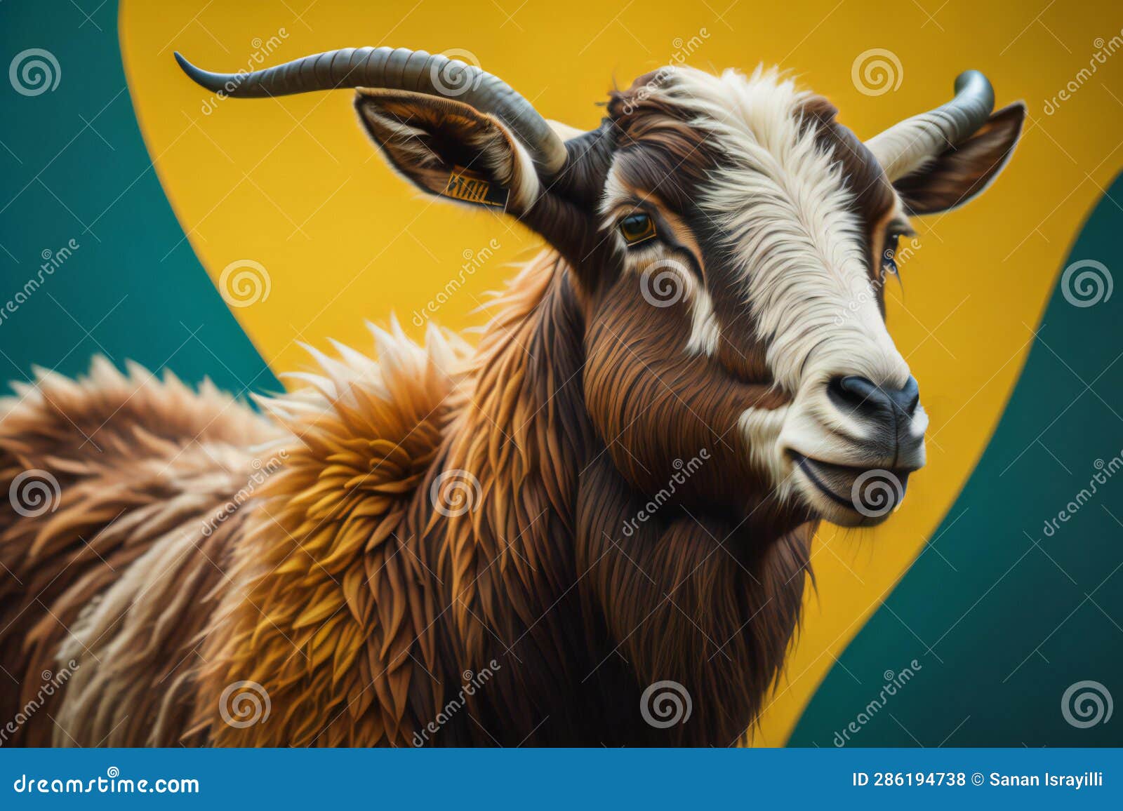 Portrait of a Goat. Ai Generated Stock Photo - Image of nature, face ...