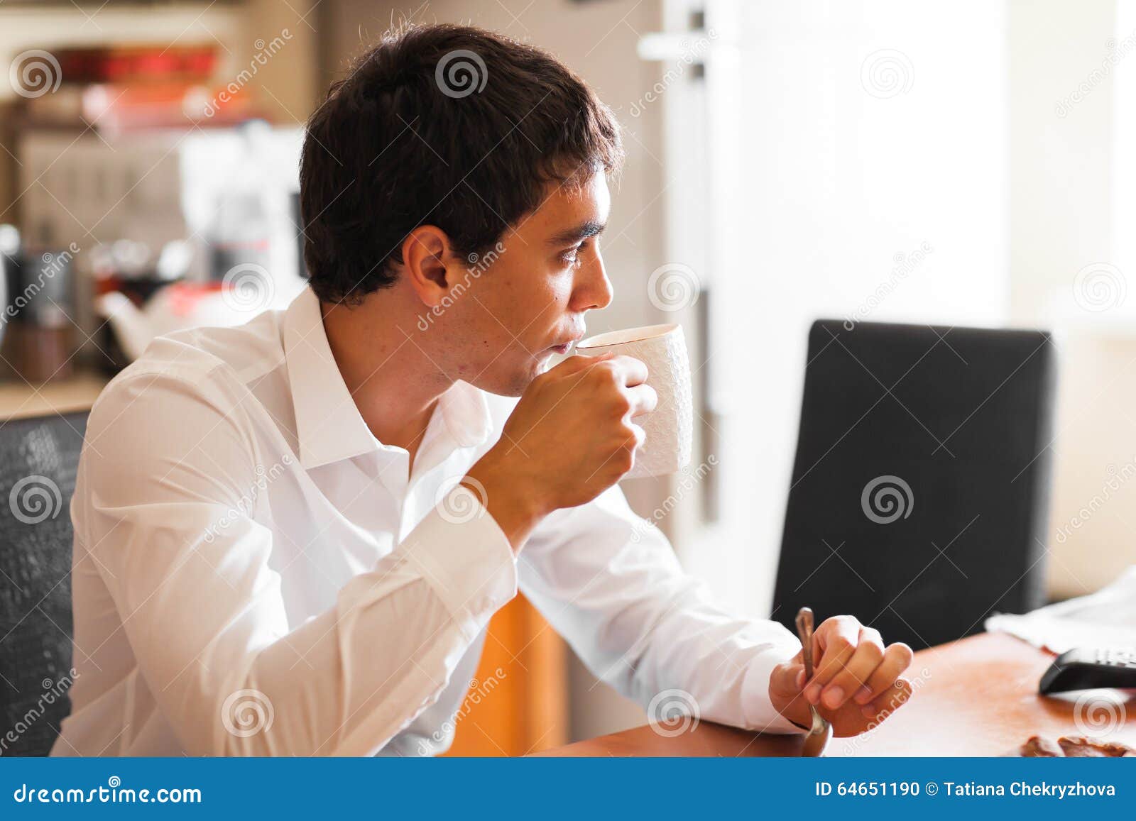Portrait of a Good Looking Businessman Having Stock Photo - Image of ...