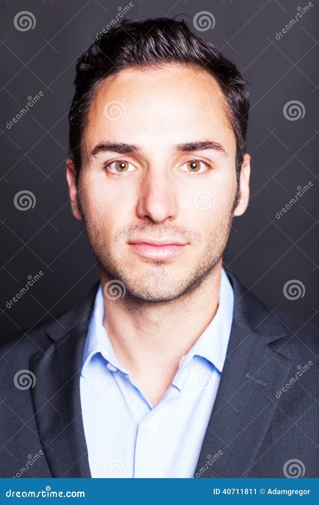 Portrait of a Good-looking Man Stock Image - Image of afflict, business ...