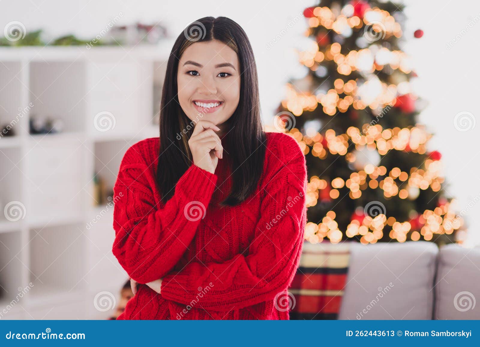 Portrait Of Good Mood Adorable Toothy Beaming Woman With Straight