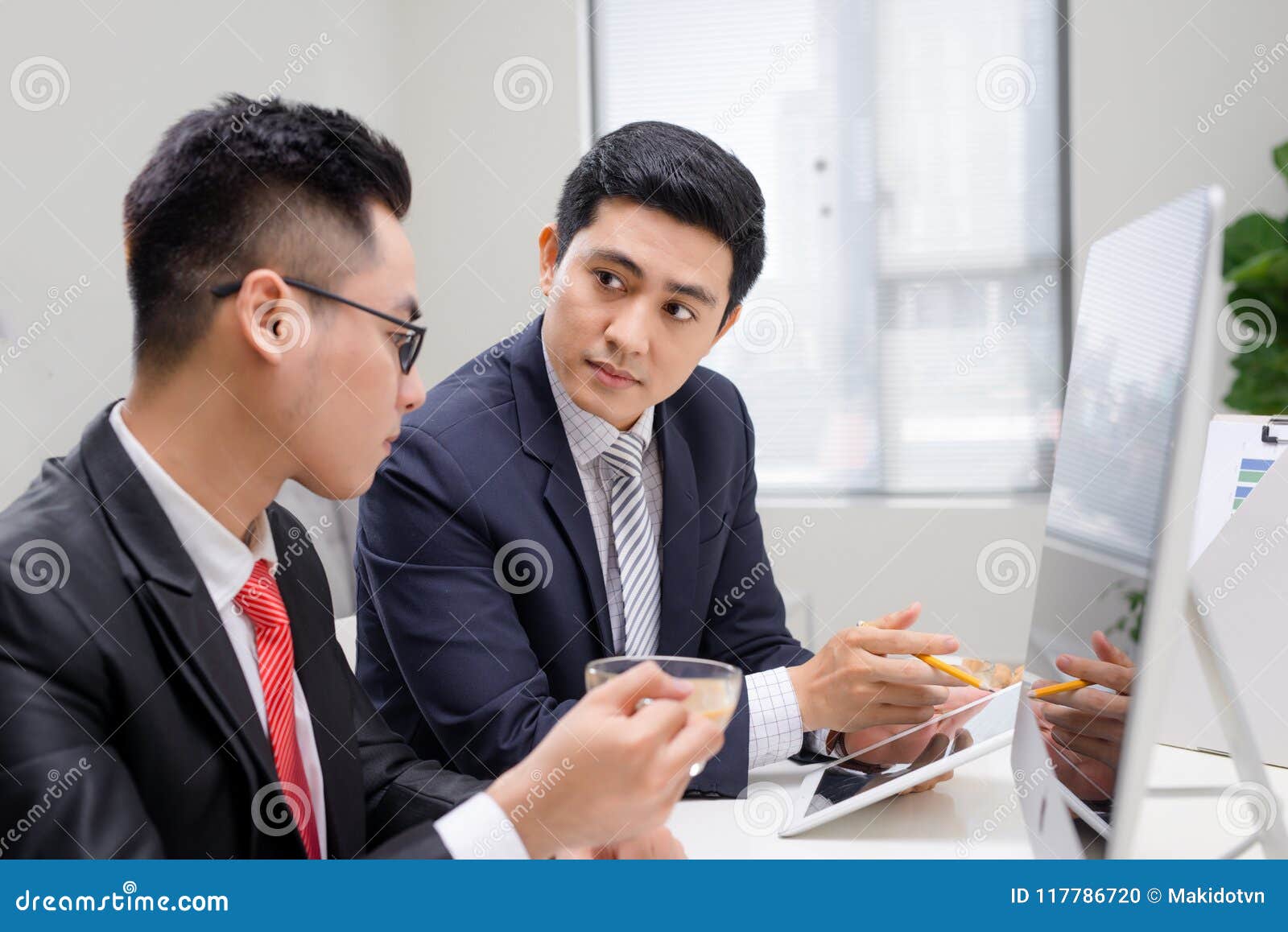 Portrait of a Good Team Work at Office Stock Photo - Image of person ...